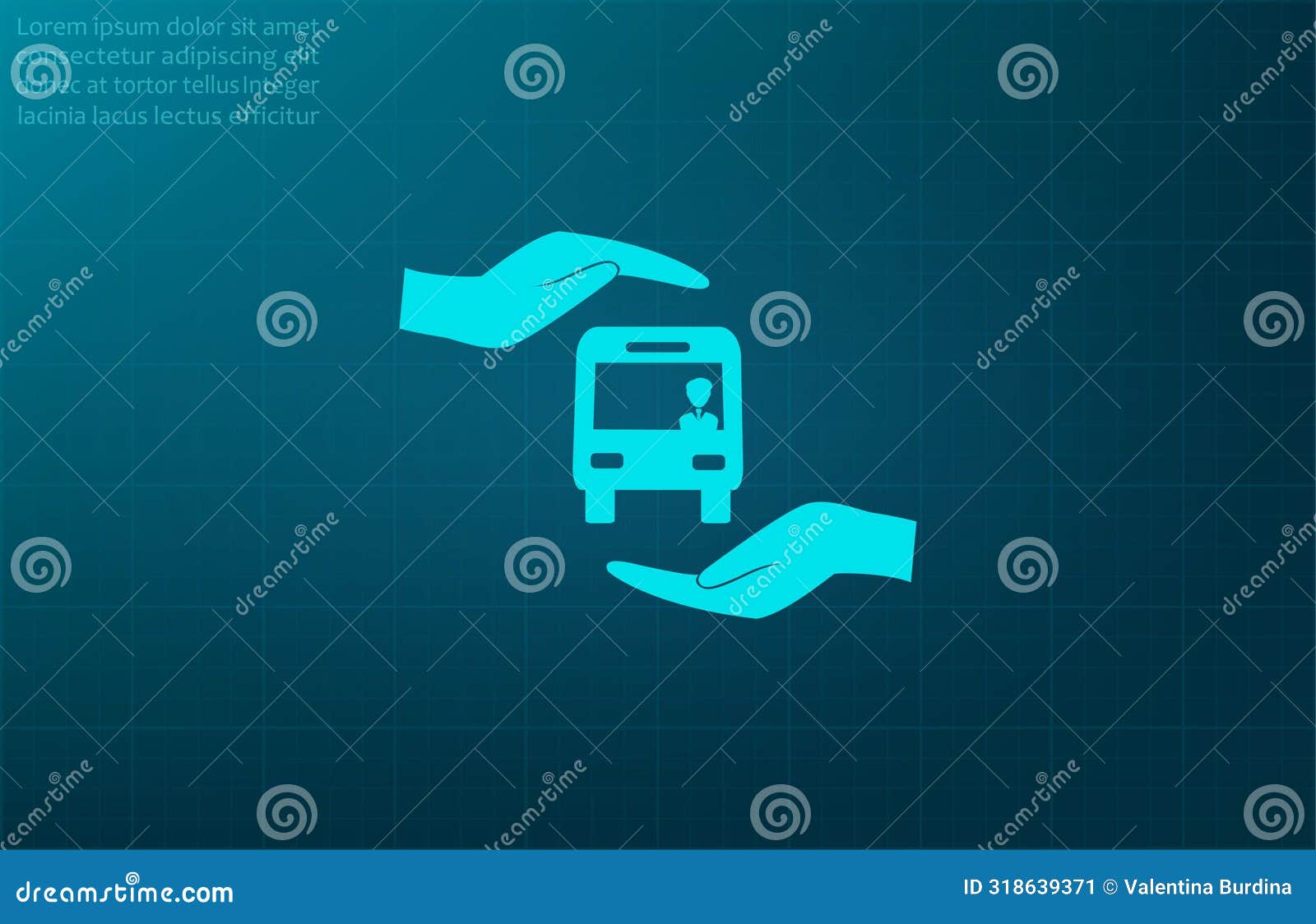 9Vector Illustration, Blue Background. Stock Vector - Illustration of ...