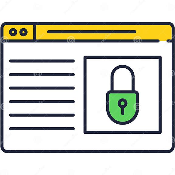 Safe User Interface Icon Vector Isolated on White Stock Vector ...