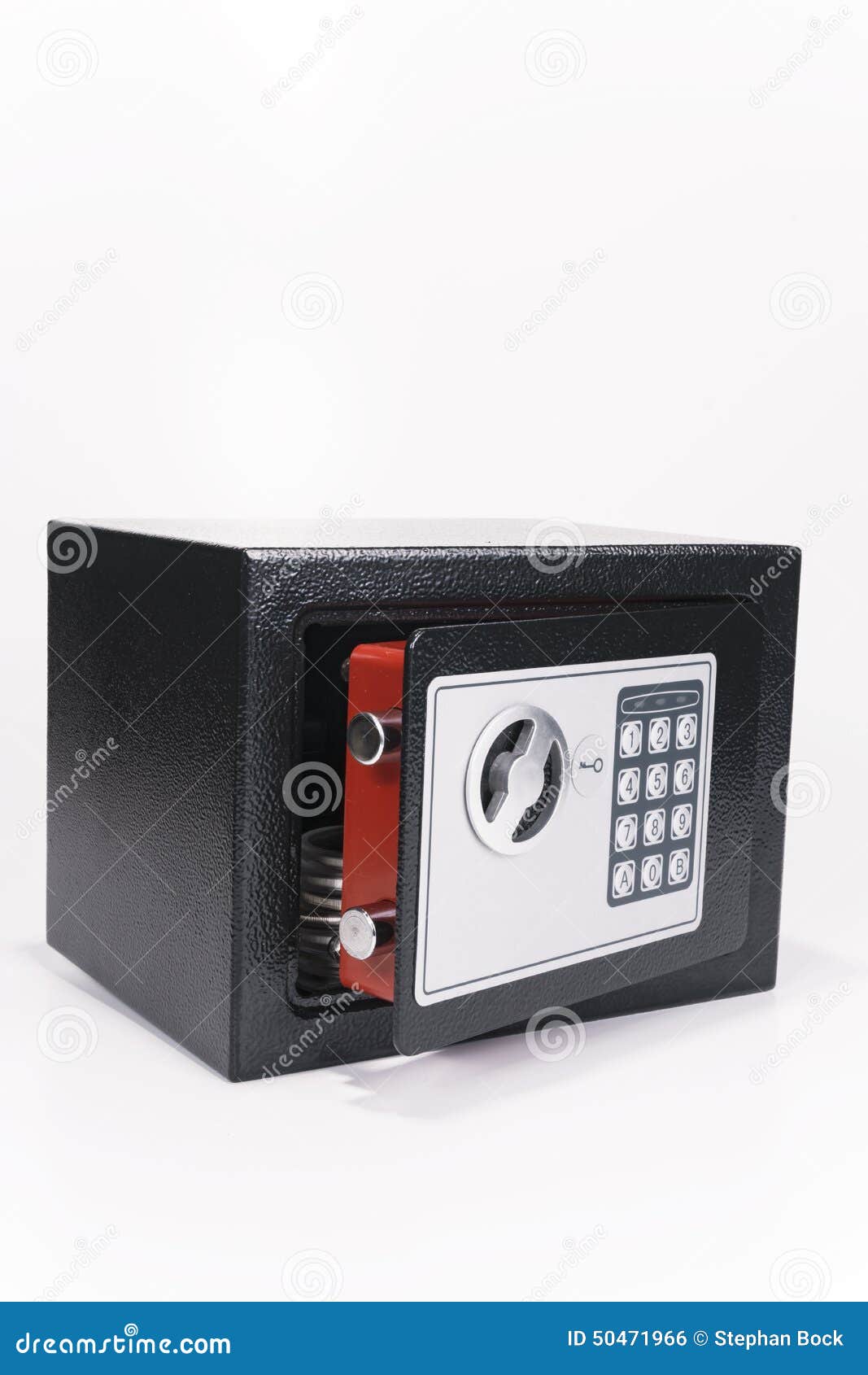 Safe, Valuables, Coin Collection, White Background Stock Photo - Image ...