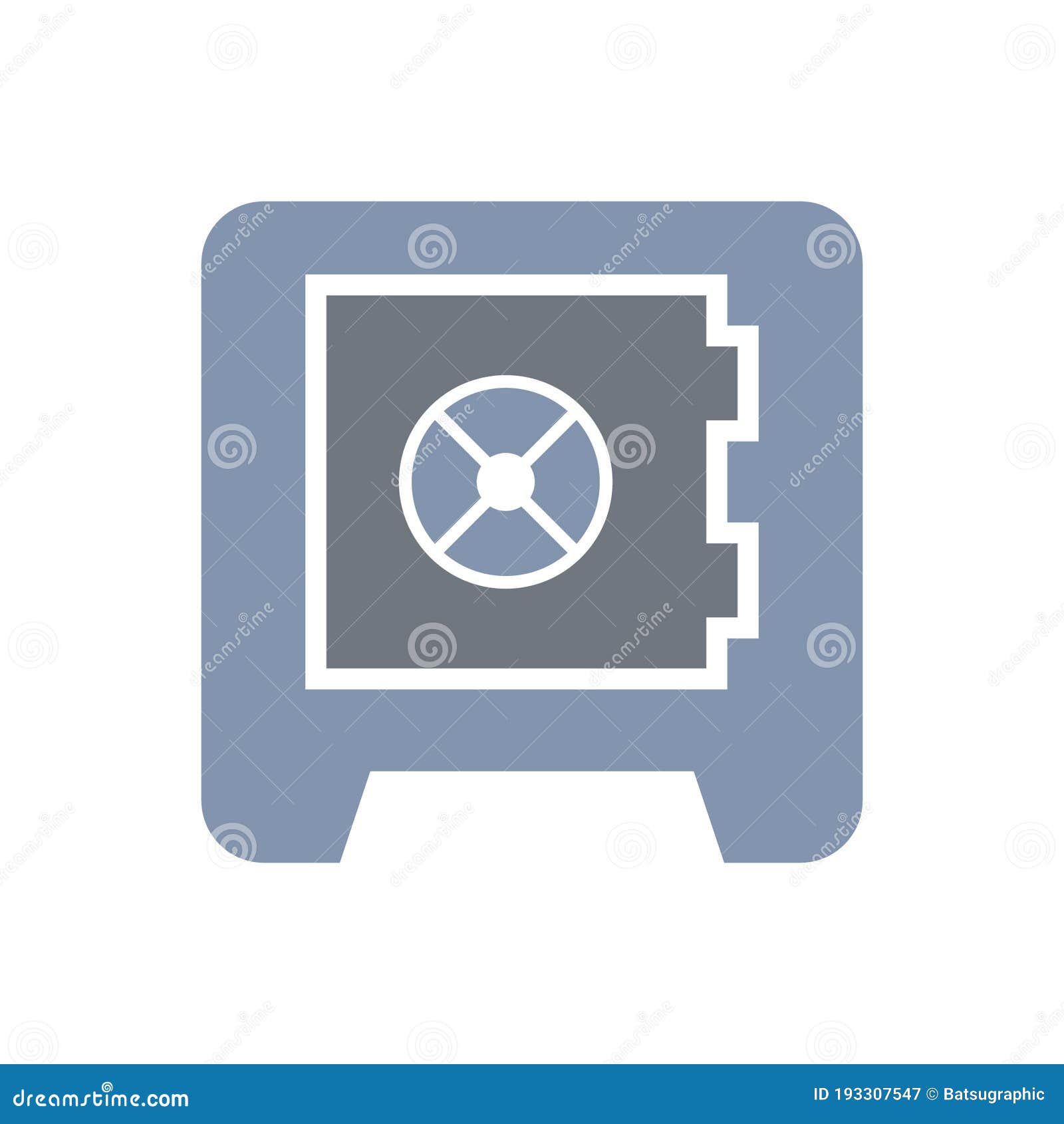 Safe Vector Icon Logo Design Stock Vector - Illustration of case ...