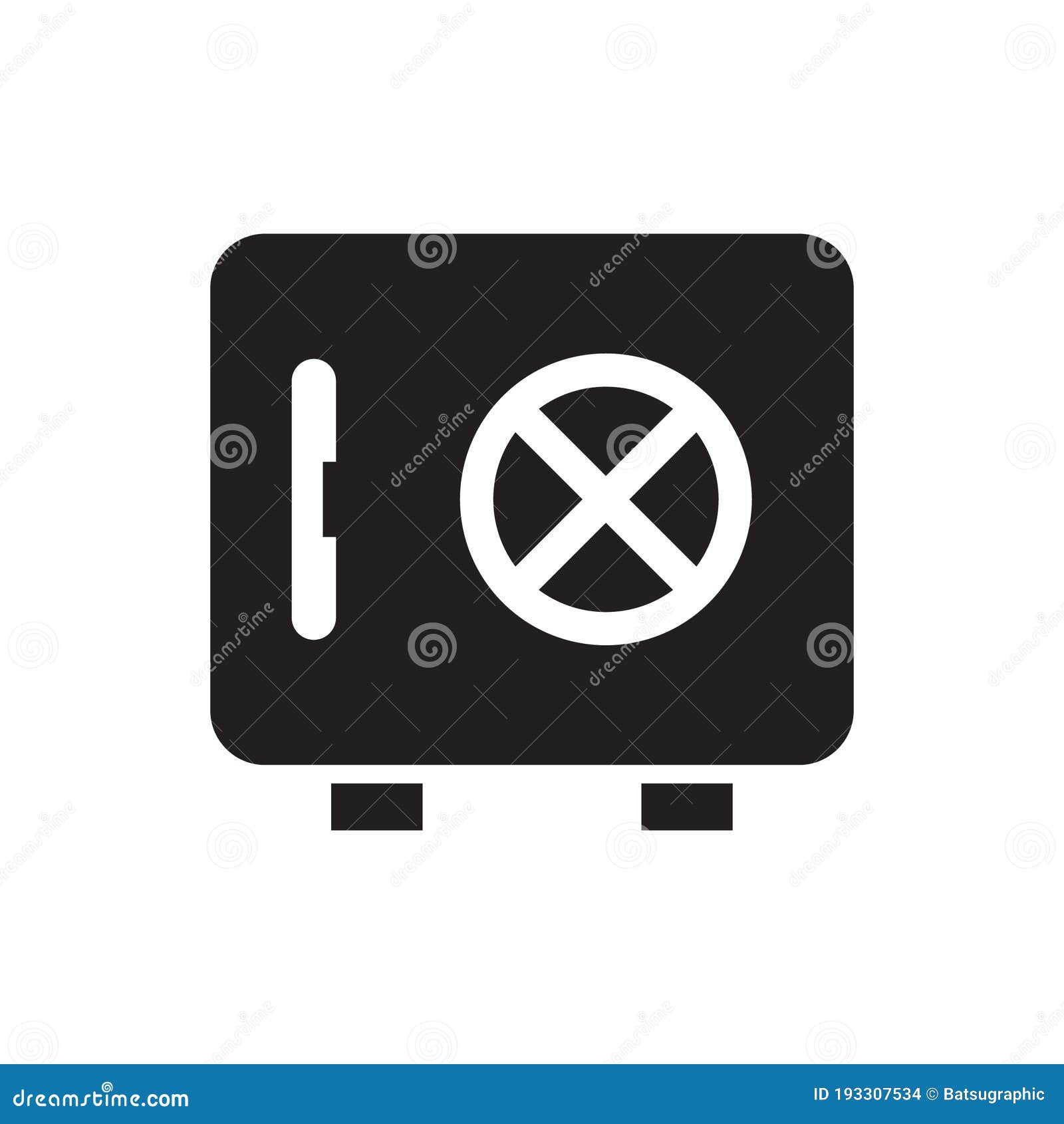 Safe Vector Icon Logo Design Stock Vector - Illustration of card ...