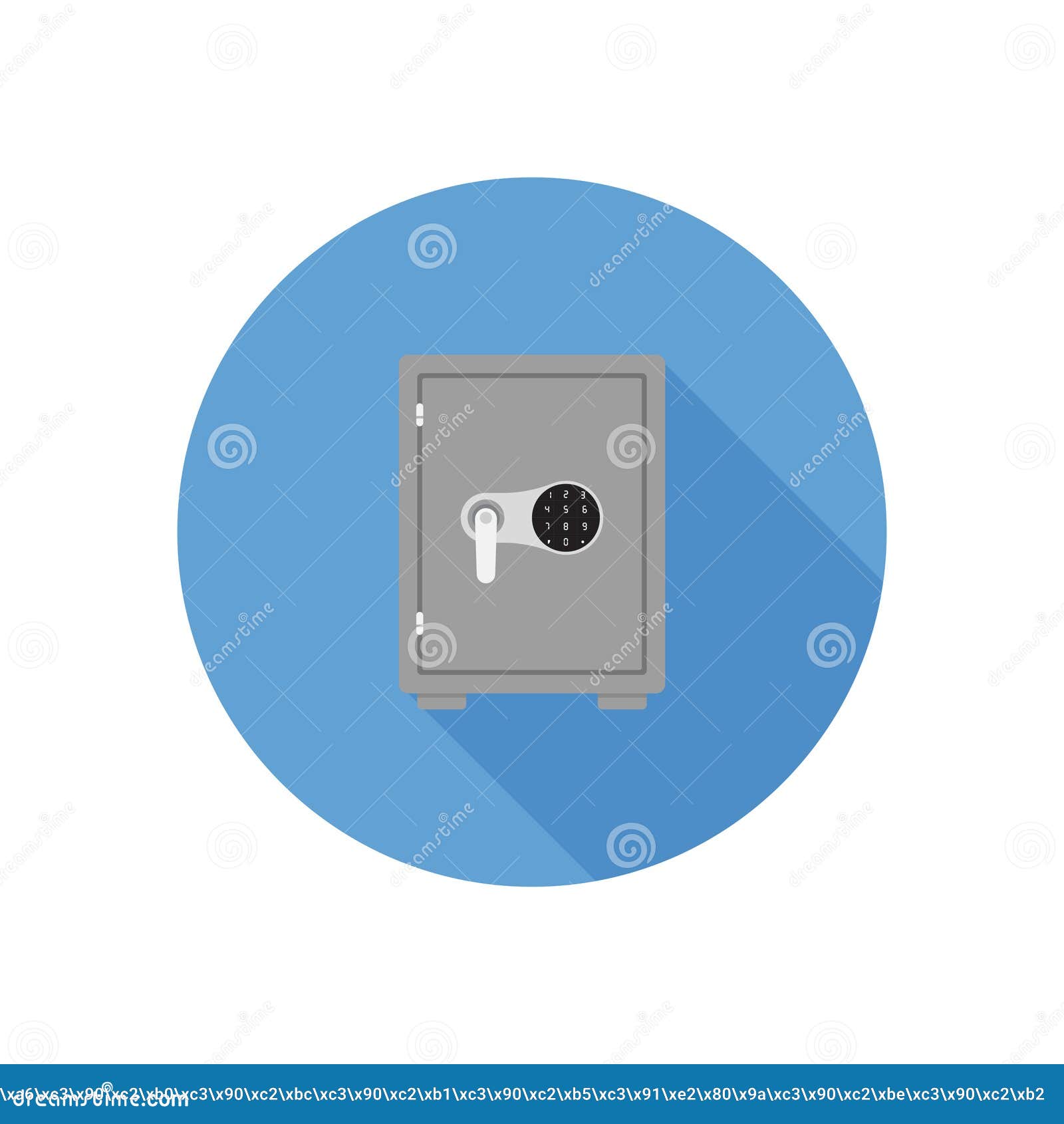 Safe vector illustration stock vector. Illustration of door - 90352157