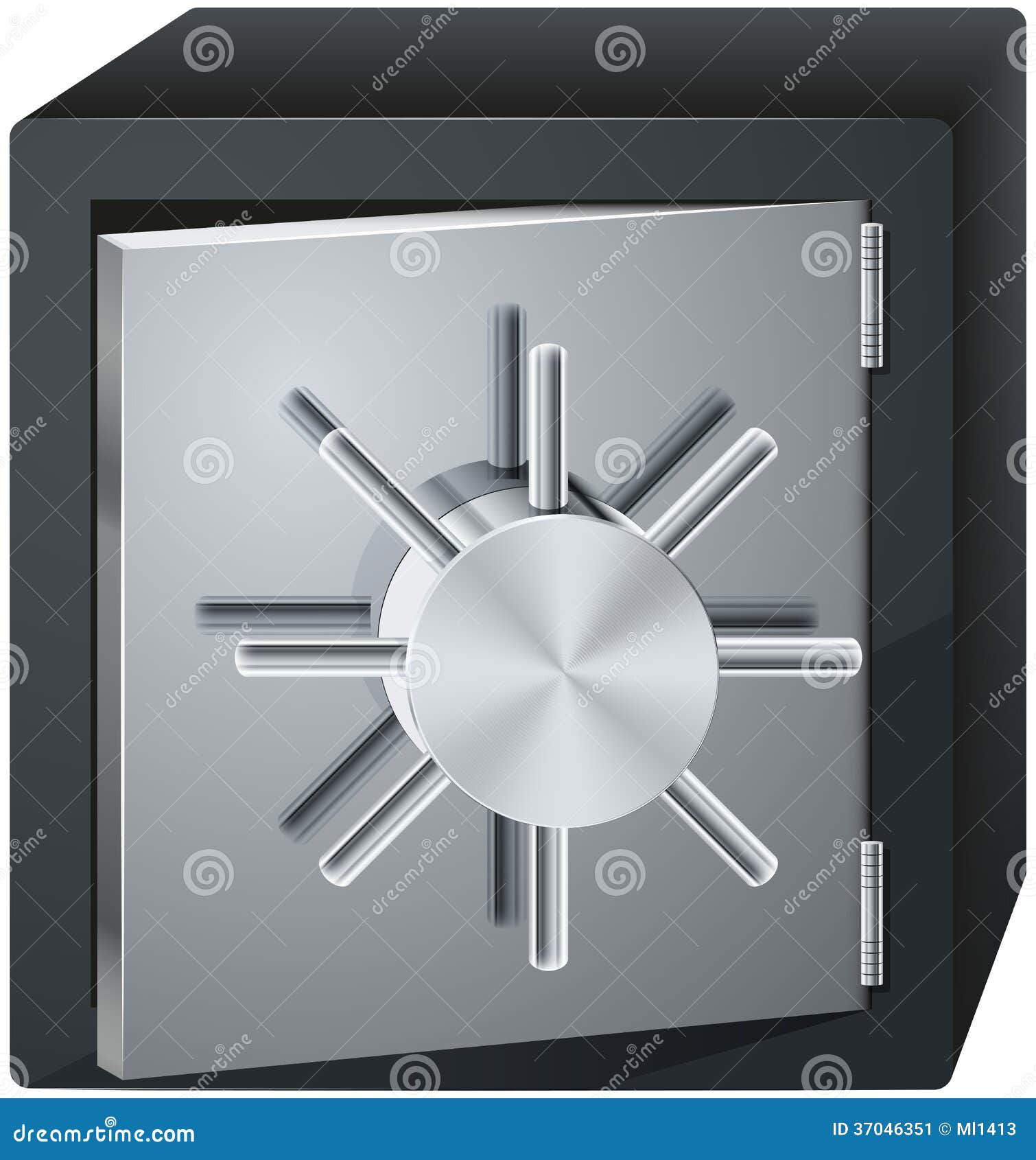 Safe vector stock vector. Illustration of icon, object - 37046351