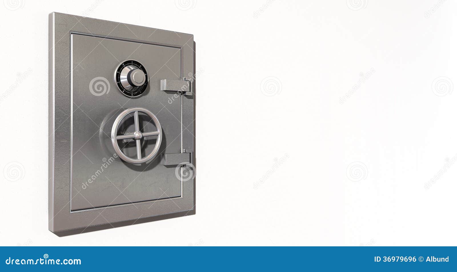 Safe on Wall Shut stock photo. Image of identity, precious - 36979696