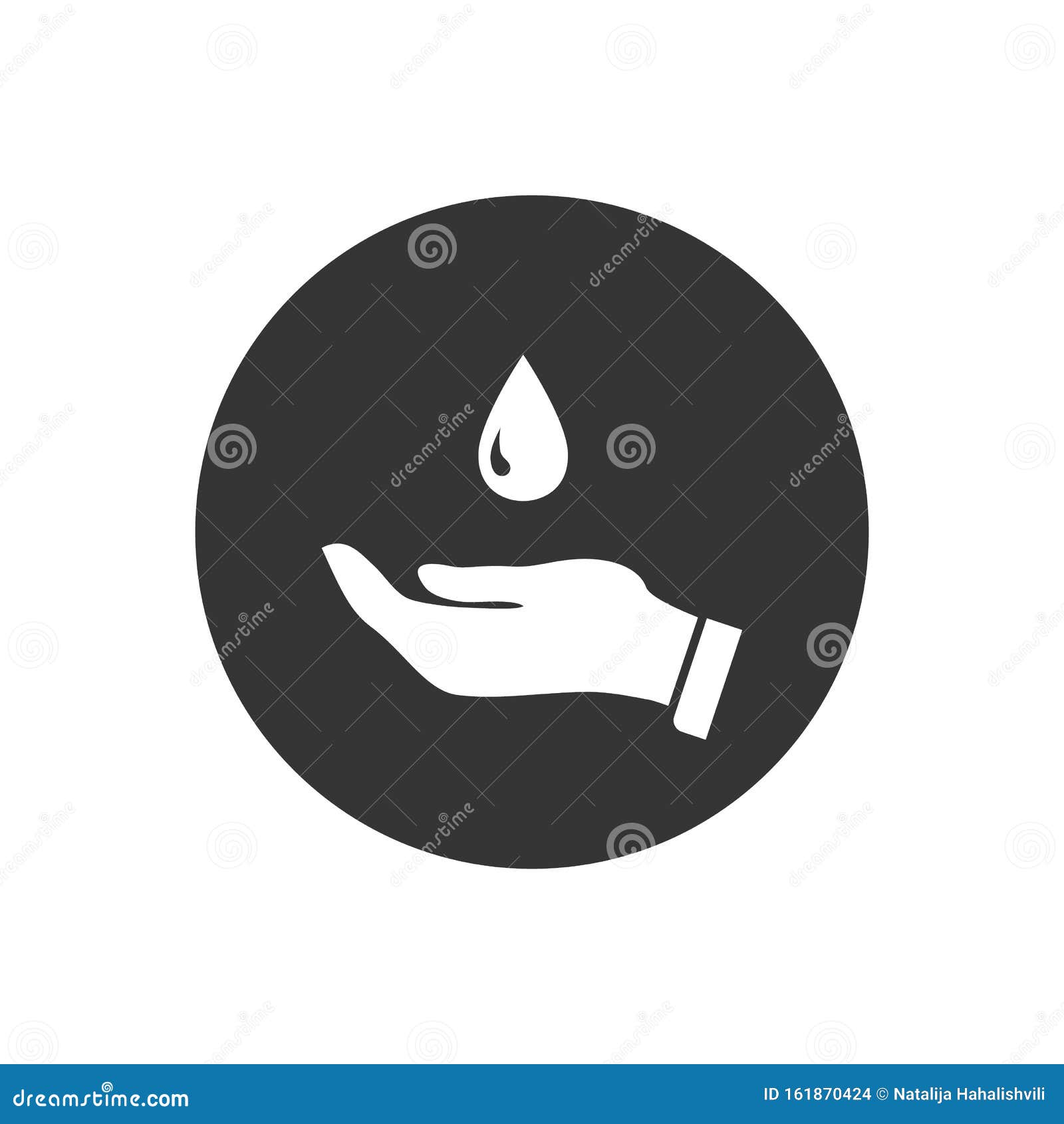 Safe Water Logo, Water Drop and Hand Icons. Stock Vector - Illustration ...