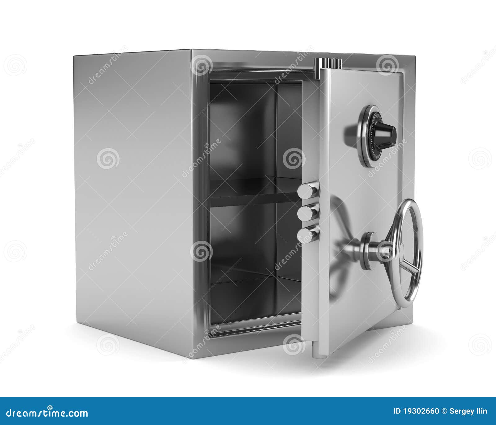 Safe on White Background. Isolated 3D Stock Illustration - Illustration ...