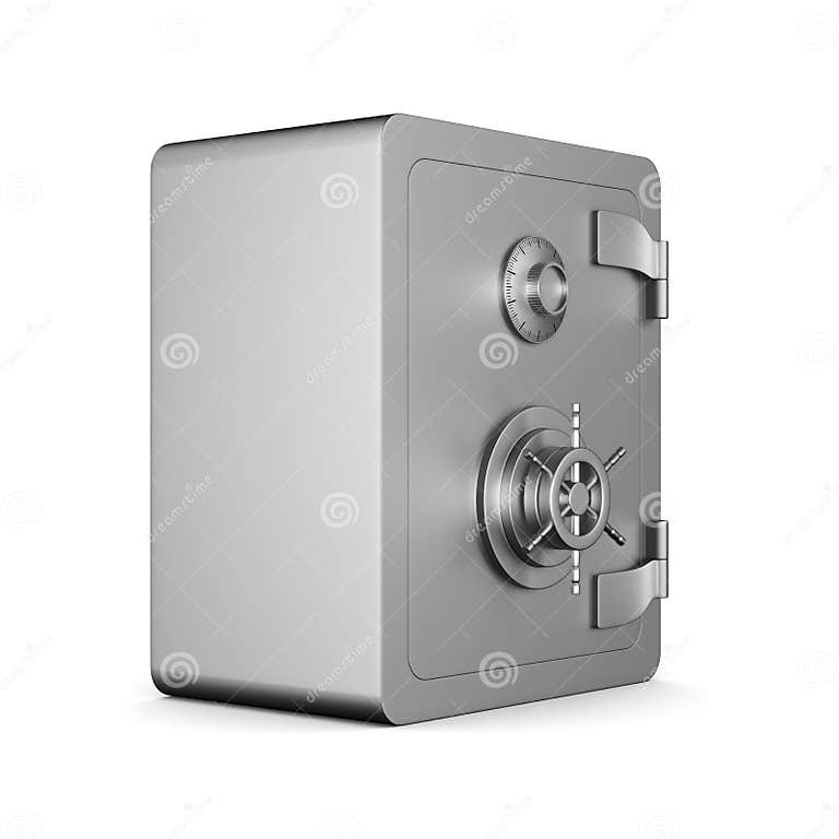 Safe on White Background. Isolated 3D Illustration Stock Illustration ...