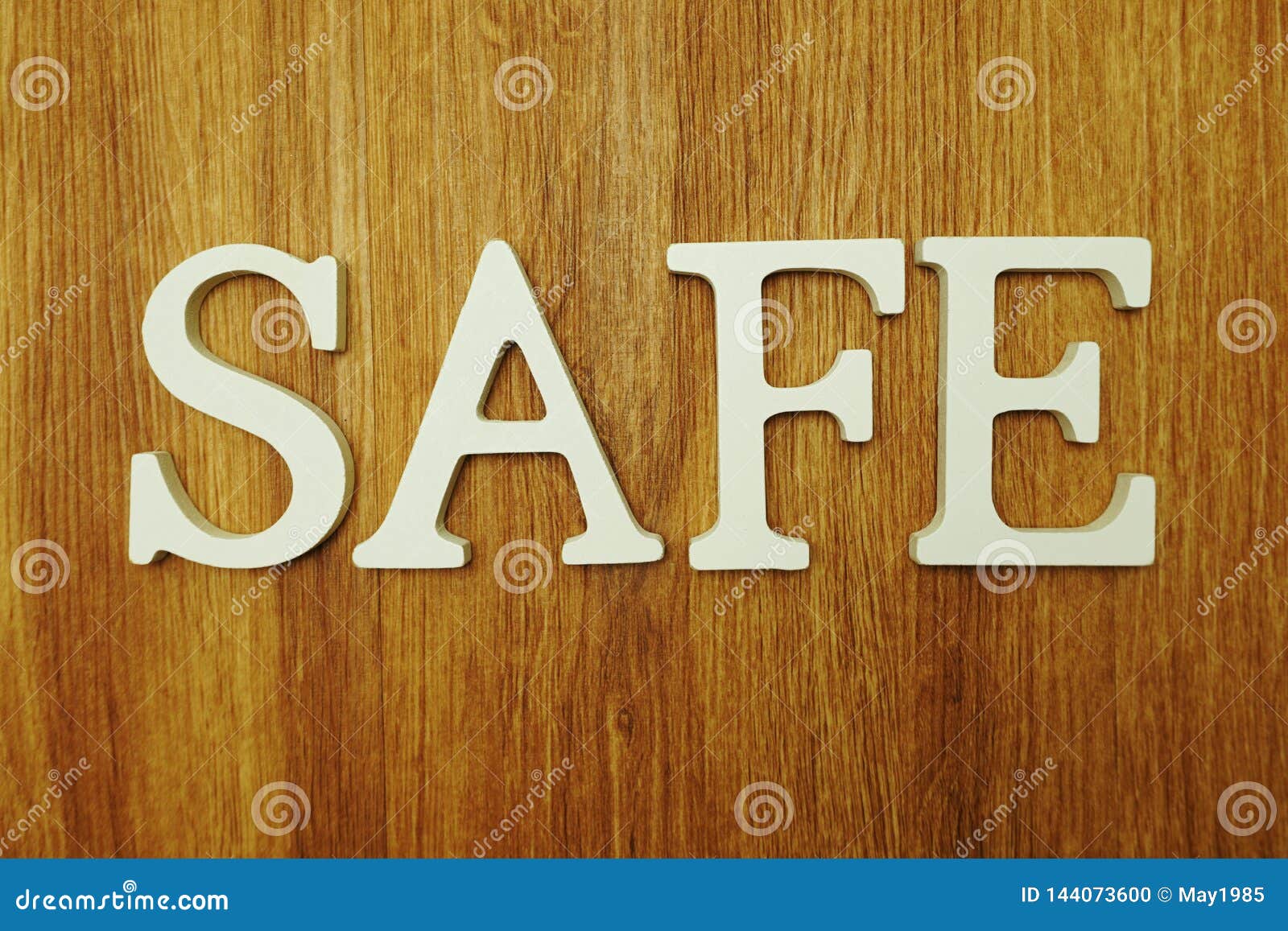 Safe Word Alphabet Letters on Wooden Background Stock Photo - Image of ...