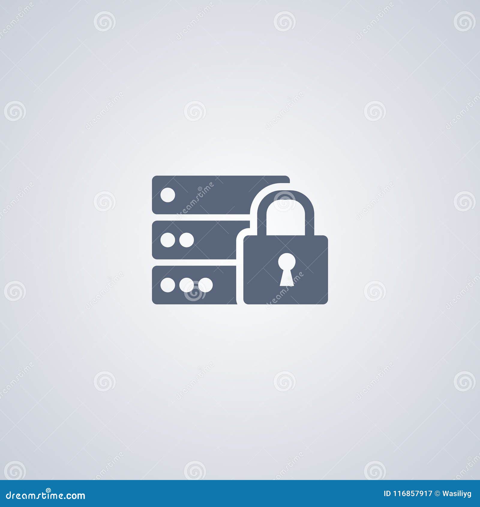 Safeguard, Server Lock, Vector Best Flat Icon Stock Vector ...