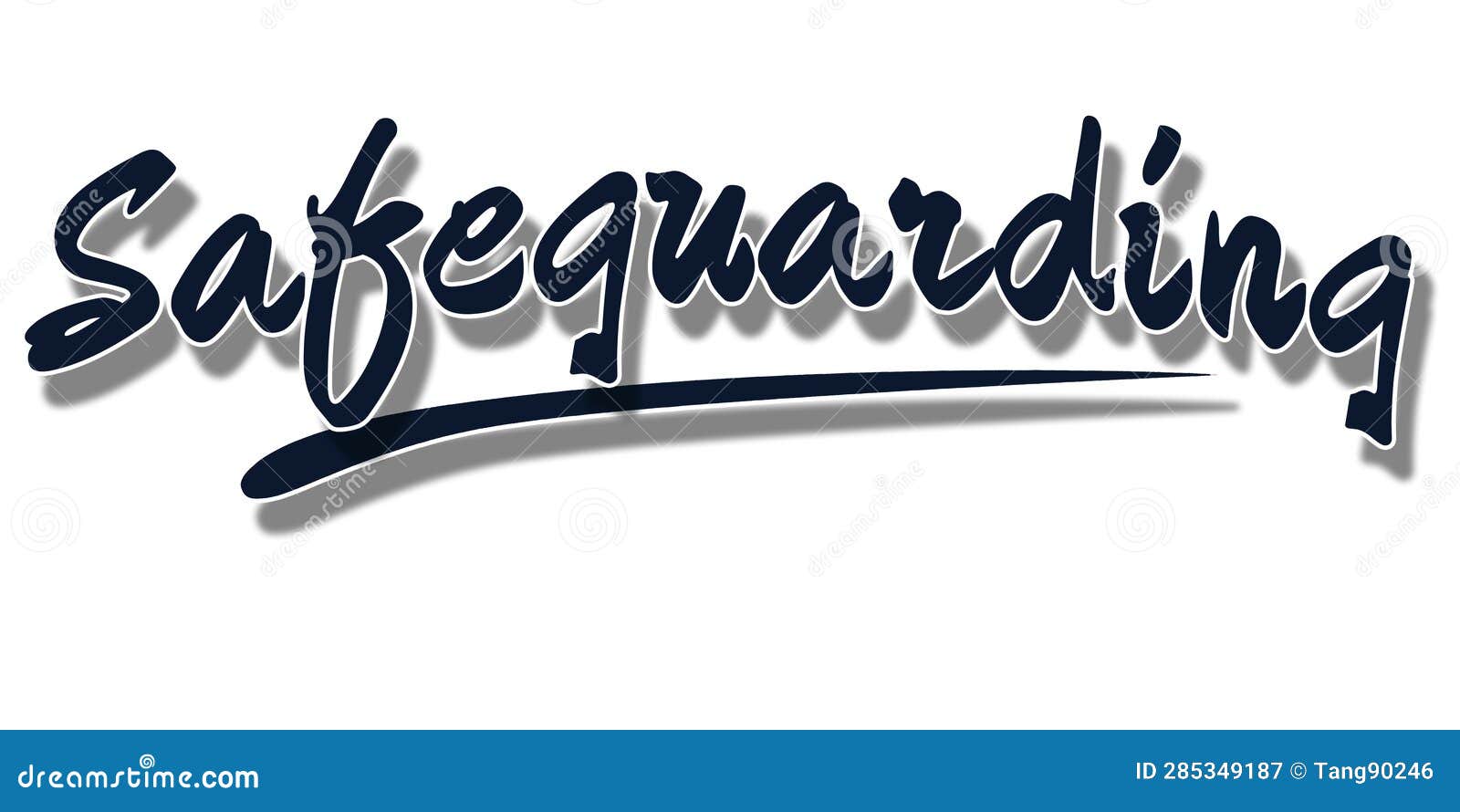 Safeguarding Word Isolated on White Background Stock Illustration ...