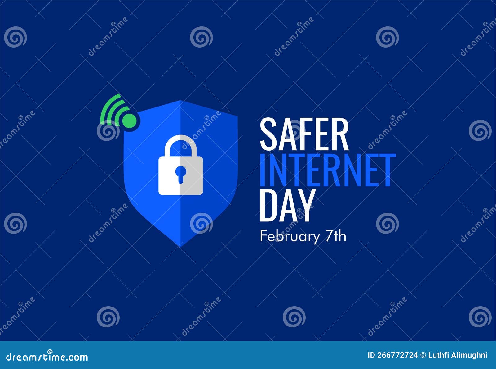 Safer Internet Day Banner on Blue Background Stock Illustration ... Safer Internet Day Banner on Blue Background Stock Illustration ...