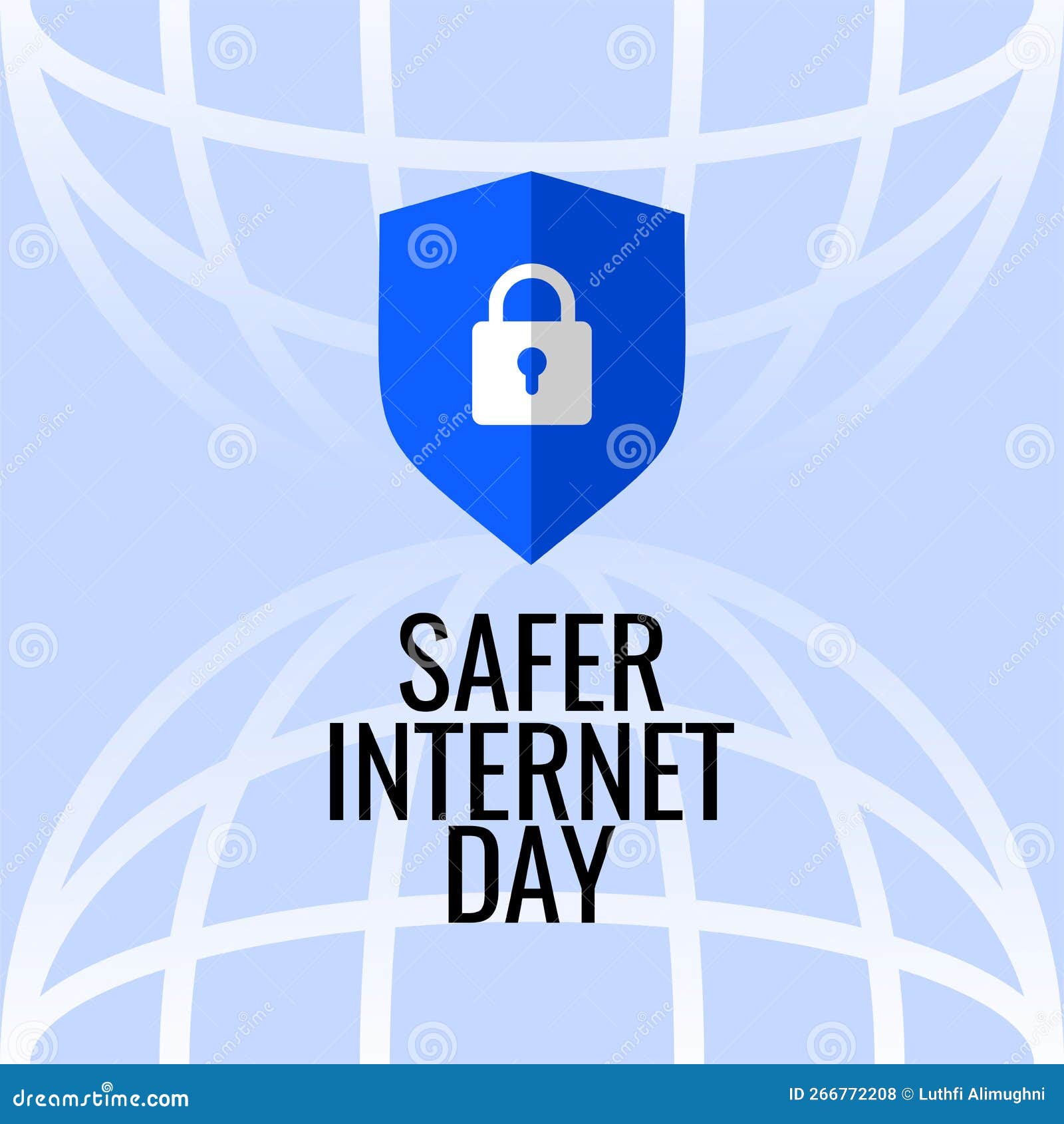 Safer Internet Day Social Media Post Design Stock Vector - Illustration ...