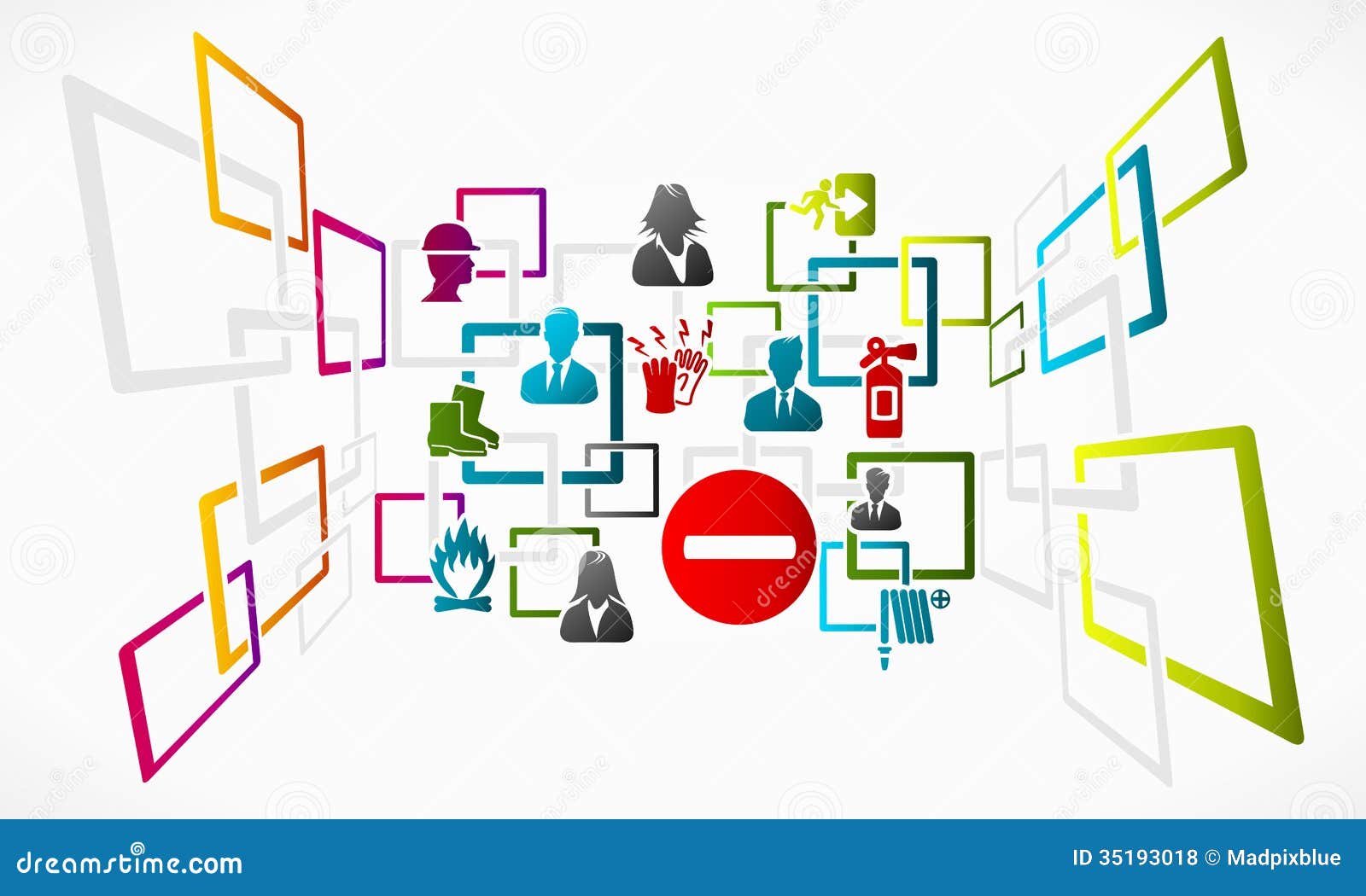 Safety stock vector. Illustration of abstract, forbidden - 35193018
