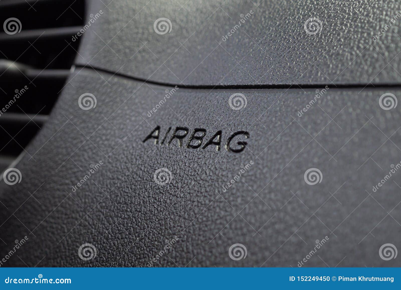 Safety Airbag Sign in Modern Car Stock Photo - Image of protect, detail ...