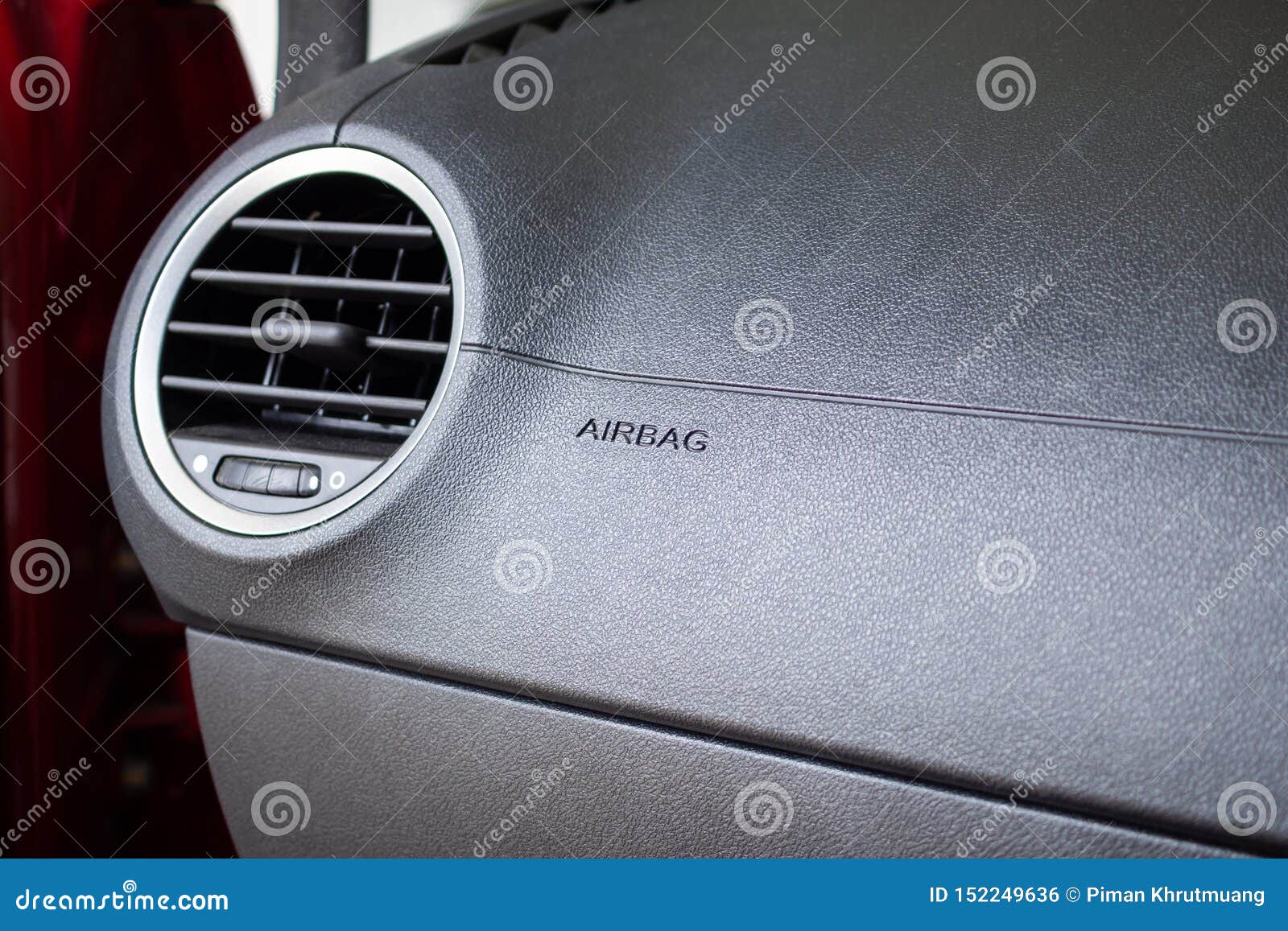 Safety Airbag Sign in Modern Car Stock Photo - Image of automotive ...