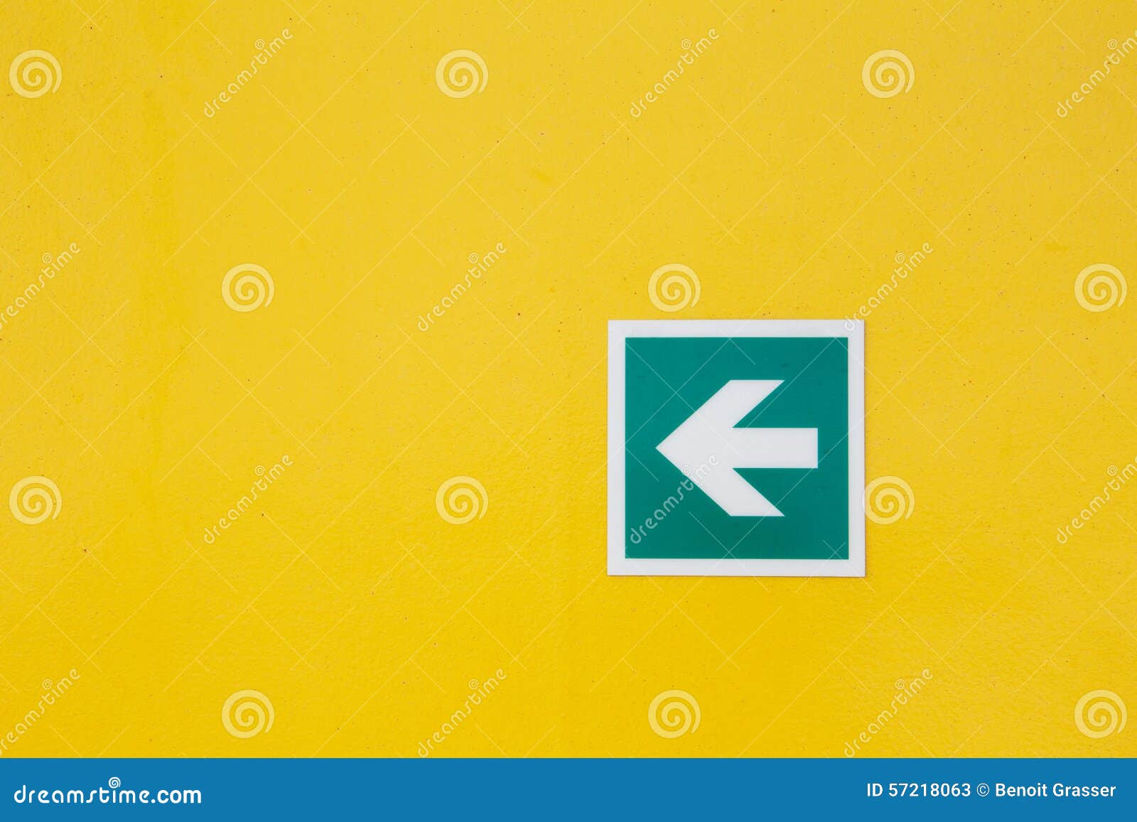 Safety arrow sign stock image. Image of sign, offshore - 57218063