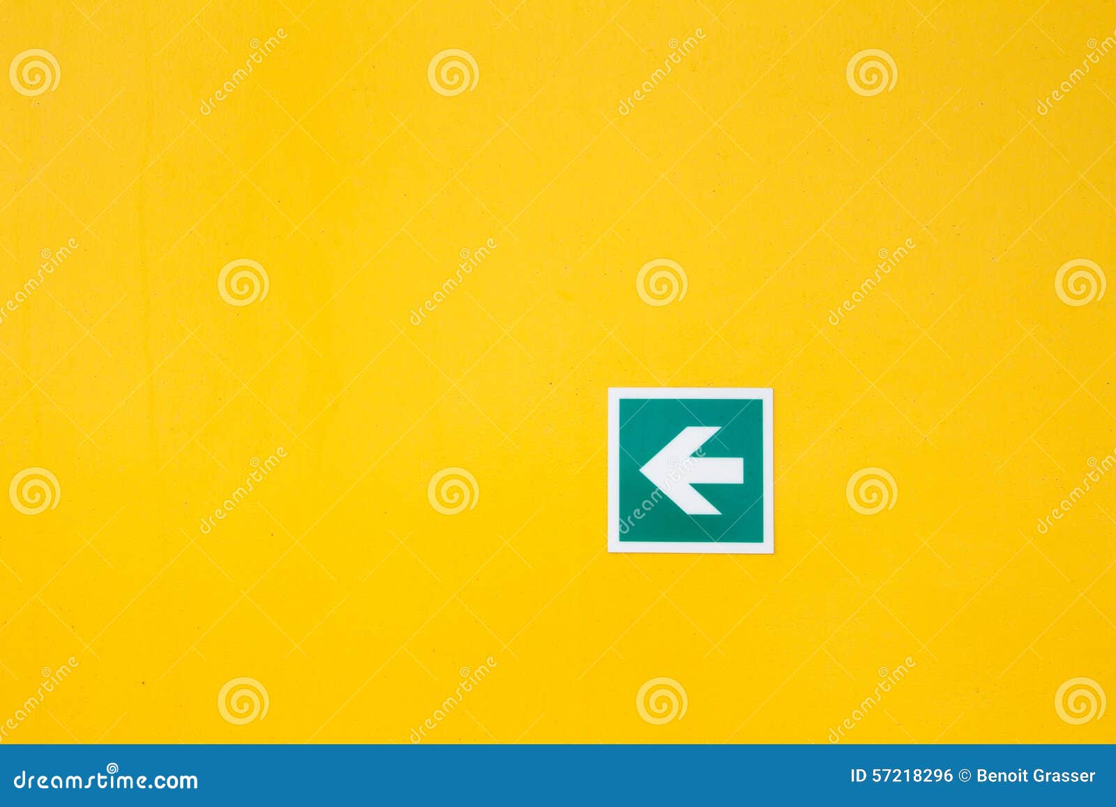 Safety arrow sign stock photo. Image of exit, offshore - 57218296