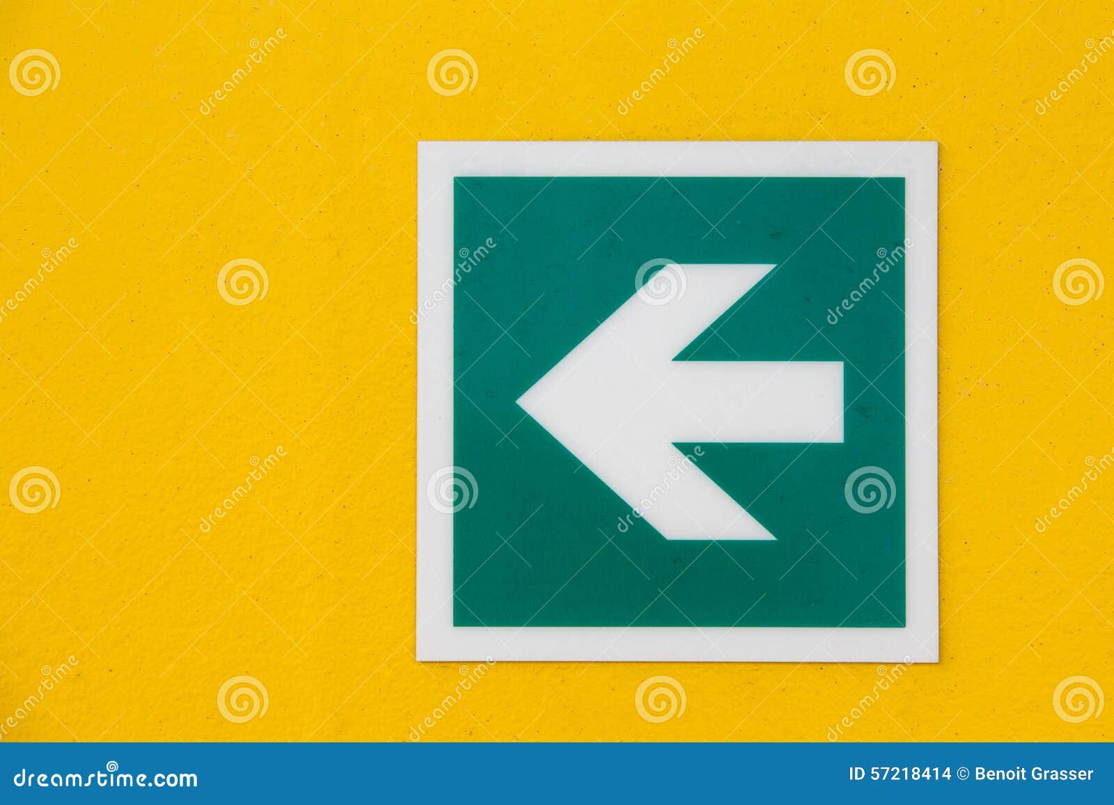 Safety arrow sign stock photo. Image of yellow, direction - 57218414