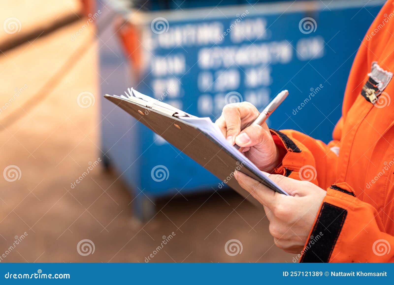 Safety Audit and Inspection - Writing Note on Paper. Stock Image ...