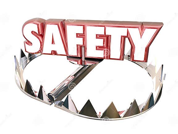 Safety Avoid Danger Protection Security Bear Trap Stock Illustration ...