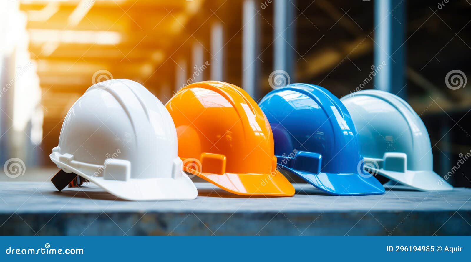 Safety Banner. Building Construction Engineering Concept Background ...