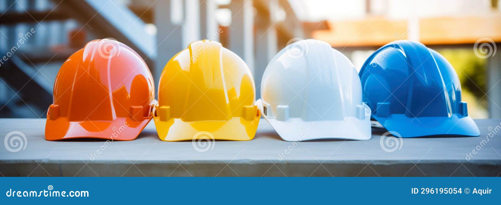 Safety Banner. Building Construction Engineering Concept Background ...