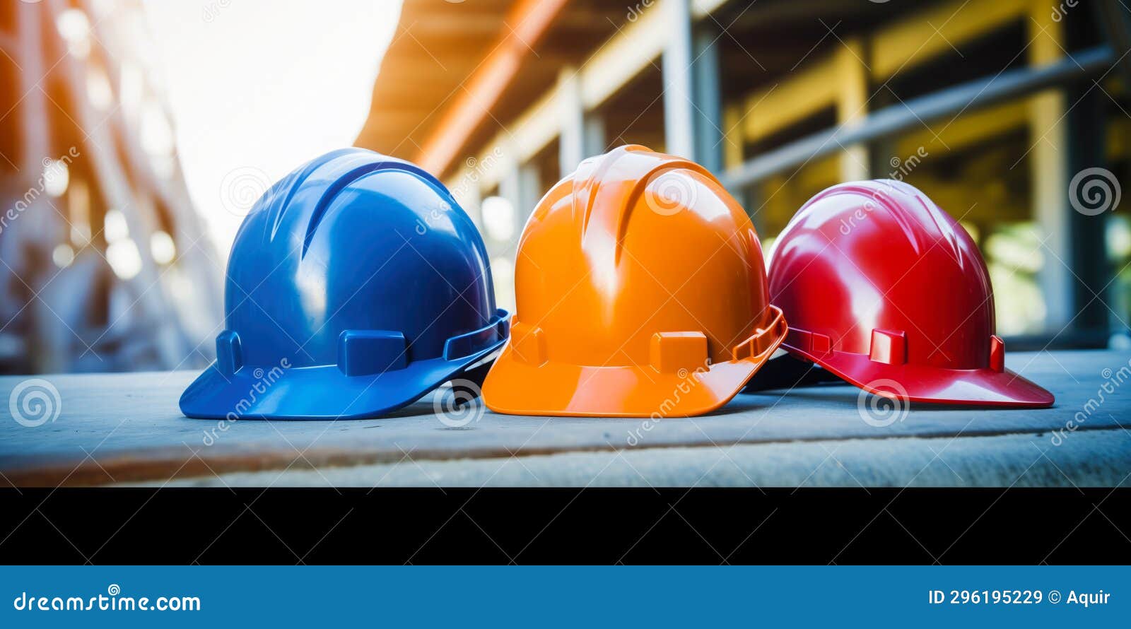 Safety Banner. Building Construction Engineering Concept Background ...