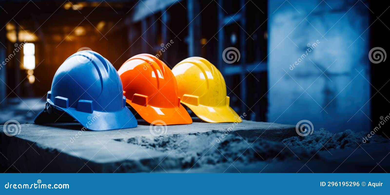 Safety Banner. Building Construction Engineering Concept Background ...