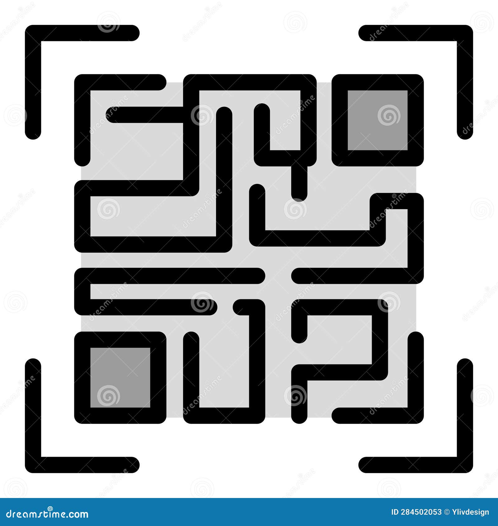 Safety Barcode Icon Vector Flat Stock Illustration - Illustration of ...