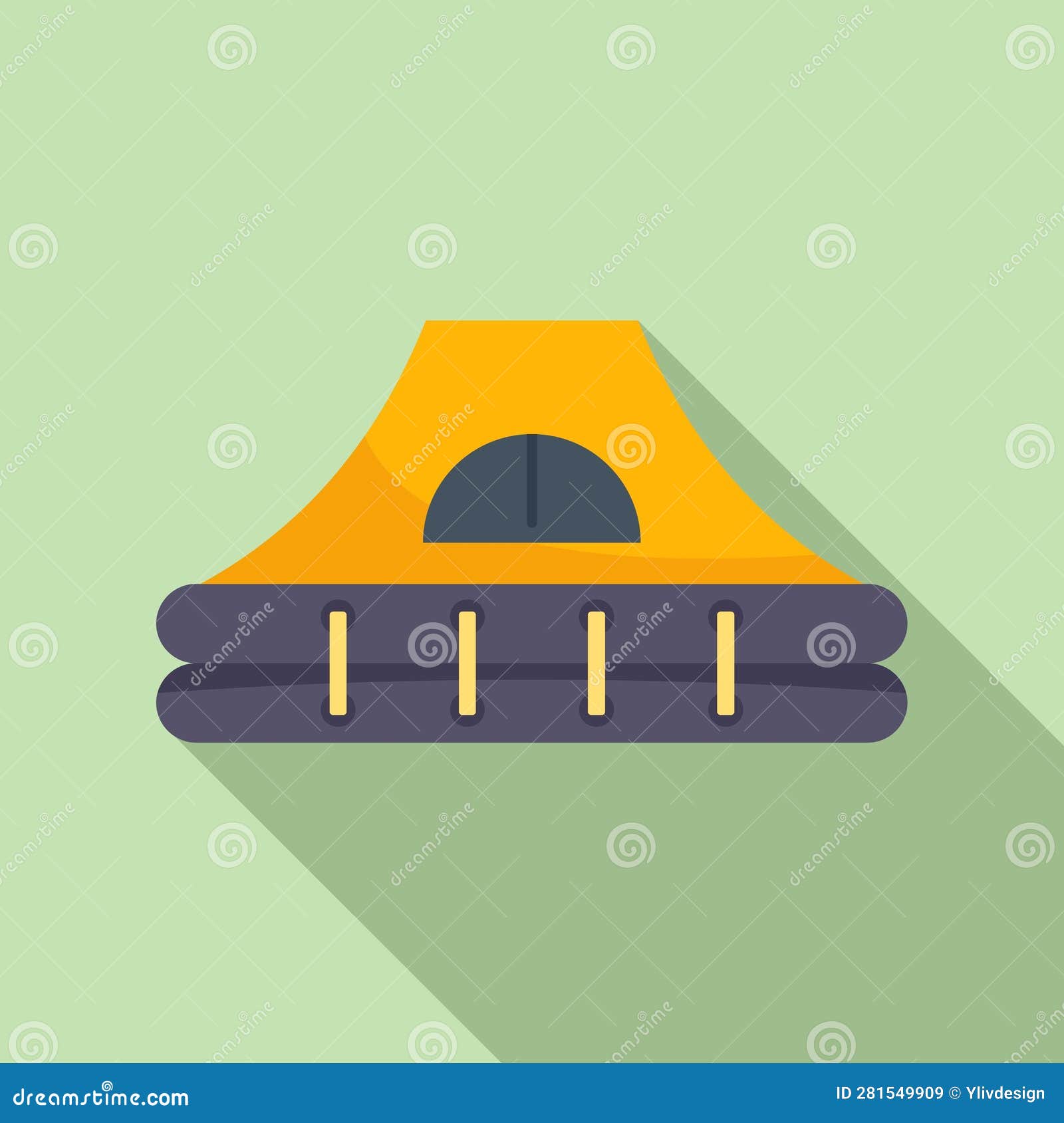 Safety Boat Icon Flat Vector. Sea Rescue Stock Vector - Illustration of ...