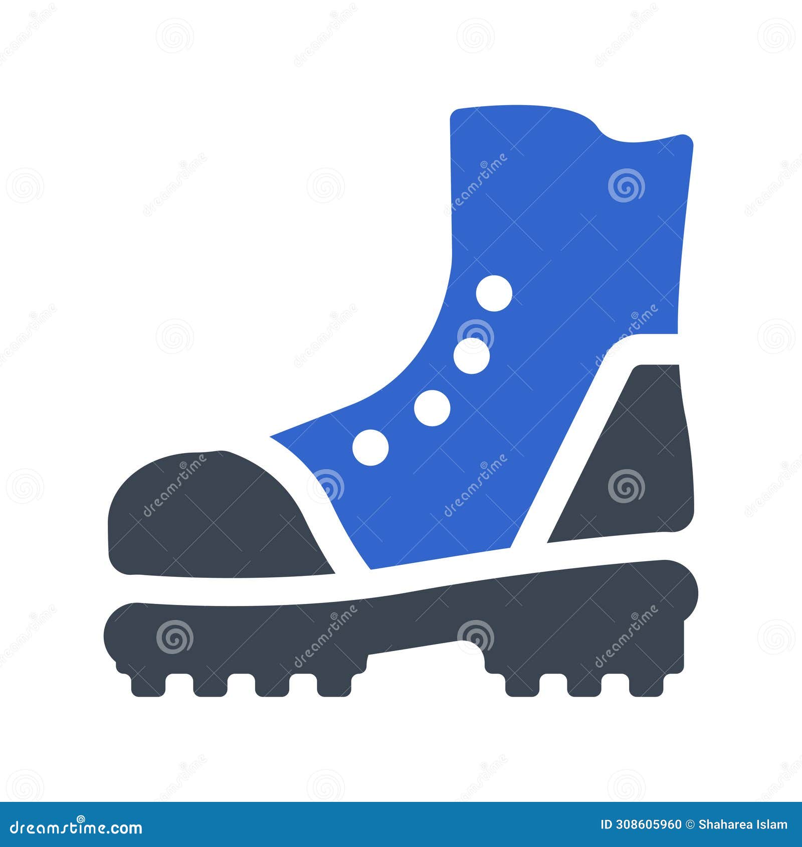 Safety boots Icon stock illustration. Illustration of factory - 308605960