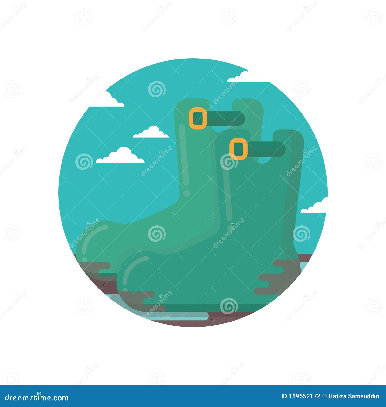 Safety Boots. Vector Illustration Decorative Design Stock Vector ...