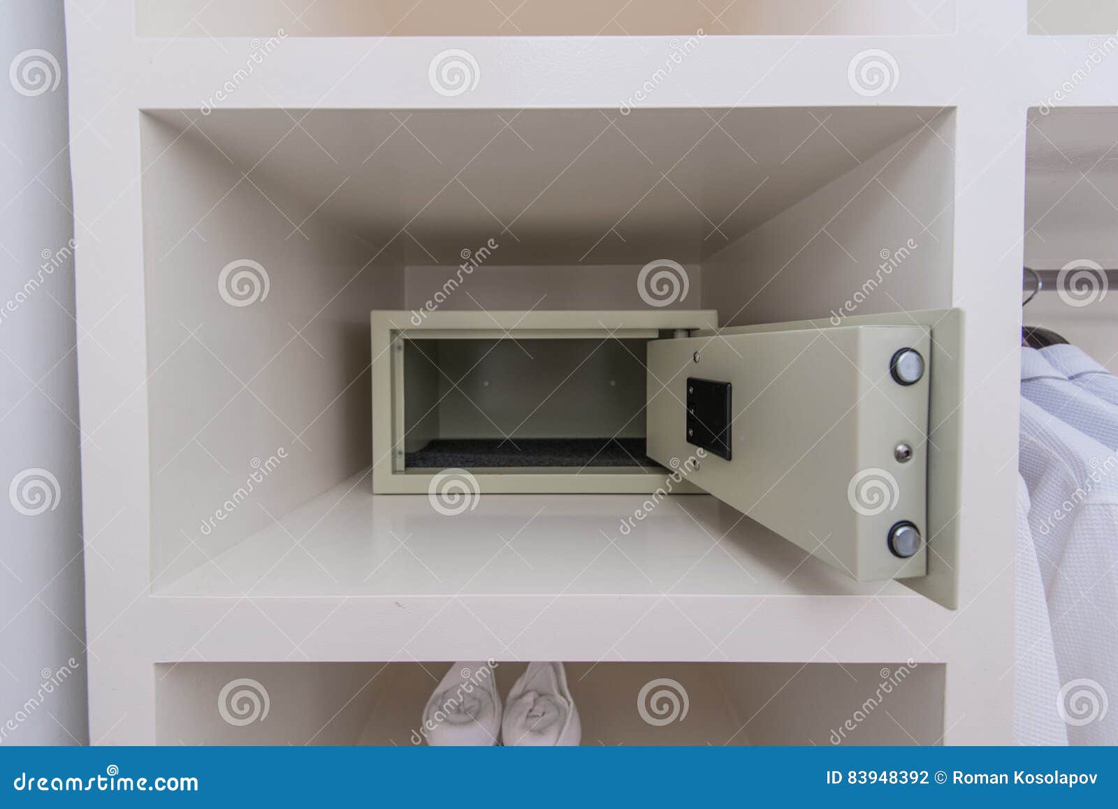 Safety Box with Electronic Lock at Hotel Stock Photo - Image of private ...