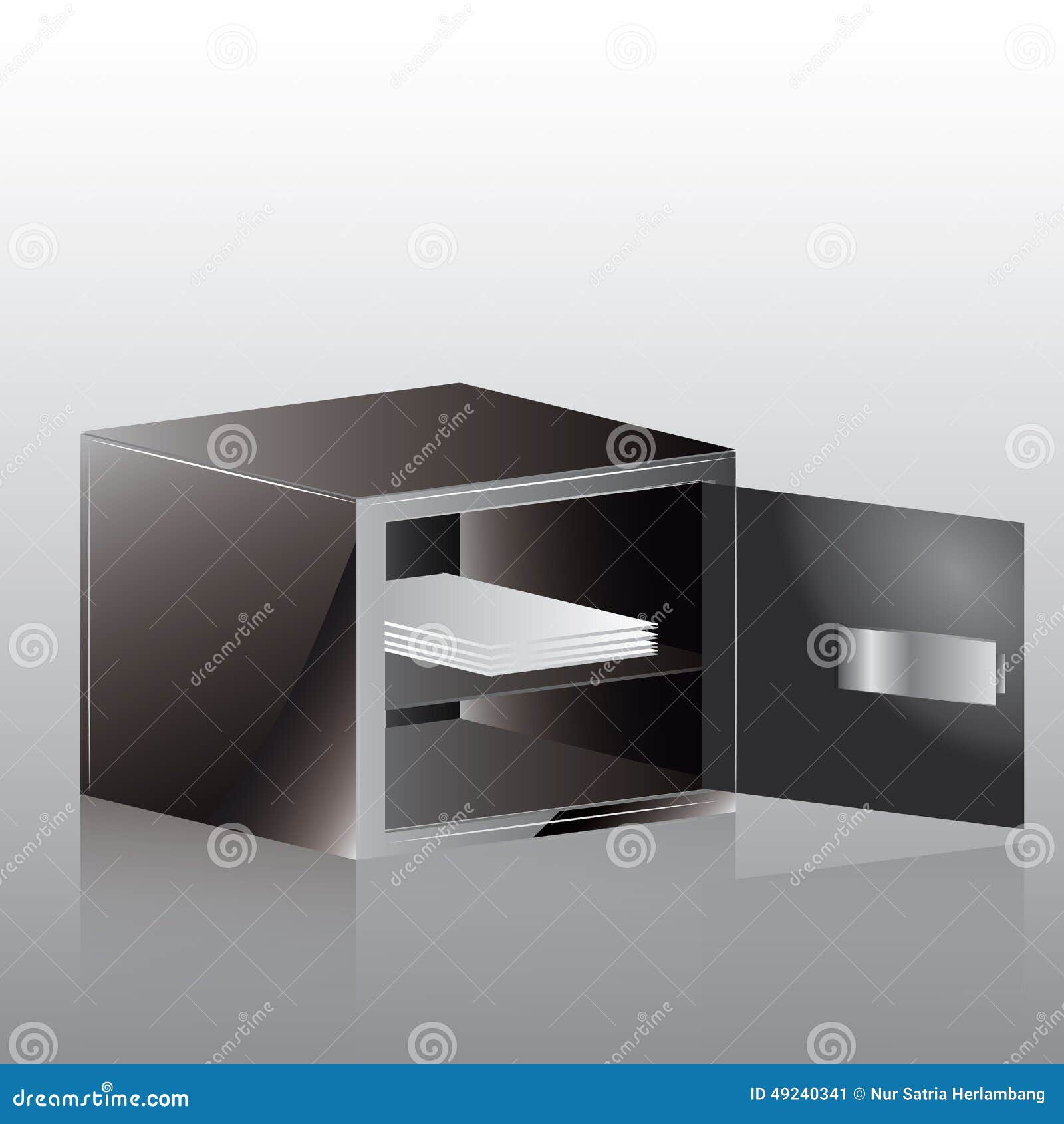 Safety box stock illustration. Illustration of vault - 49240341