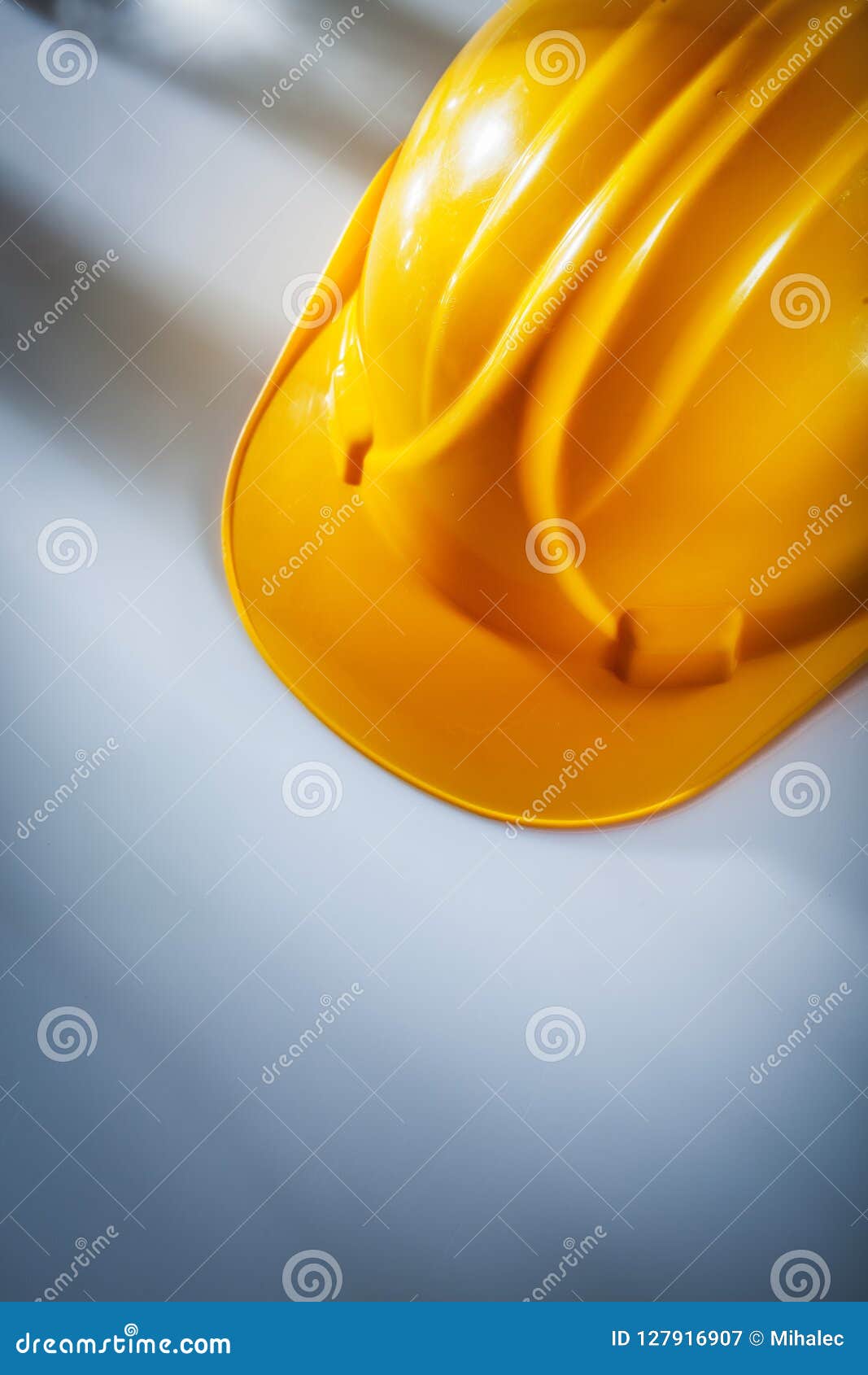 Safety Building Helmet on White Background Stock Image - Image of white ...