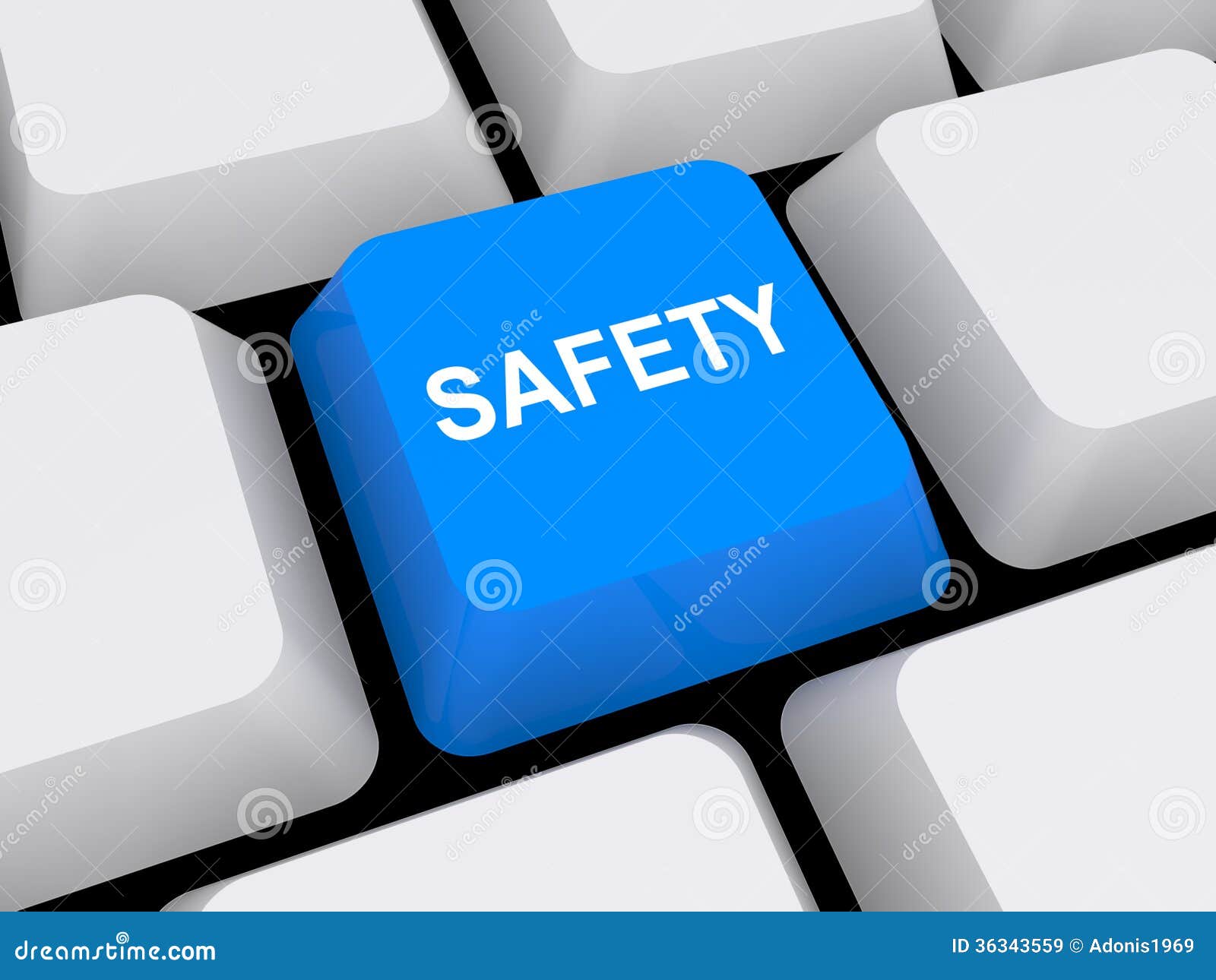Safety button stock illustration. Illustration of white - 36343559