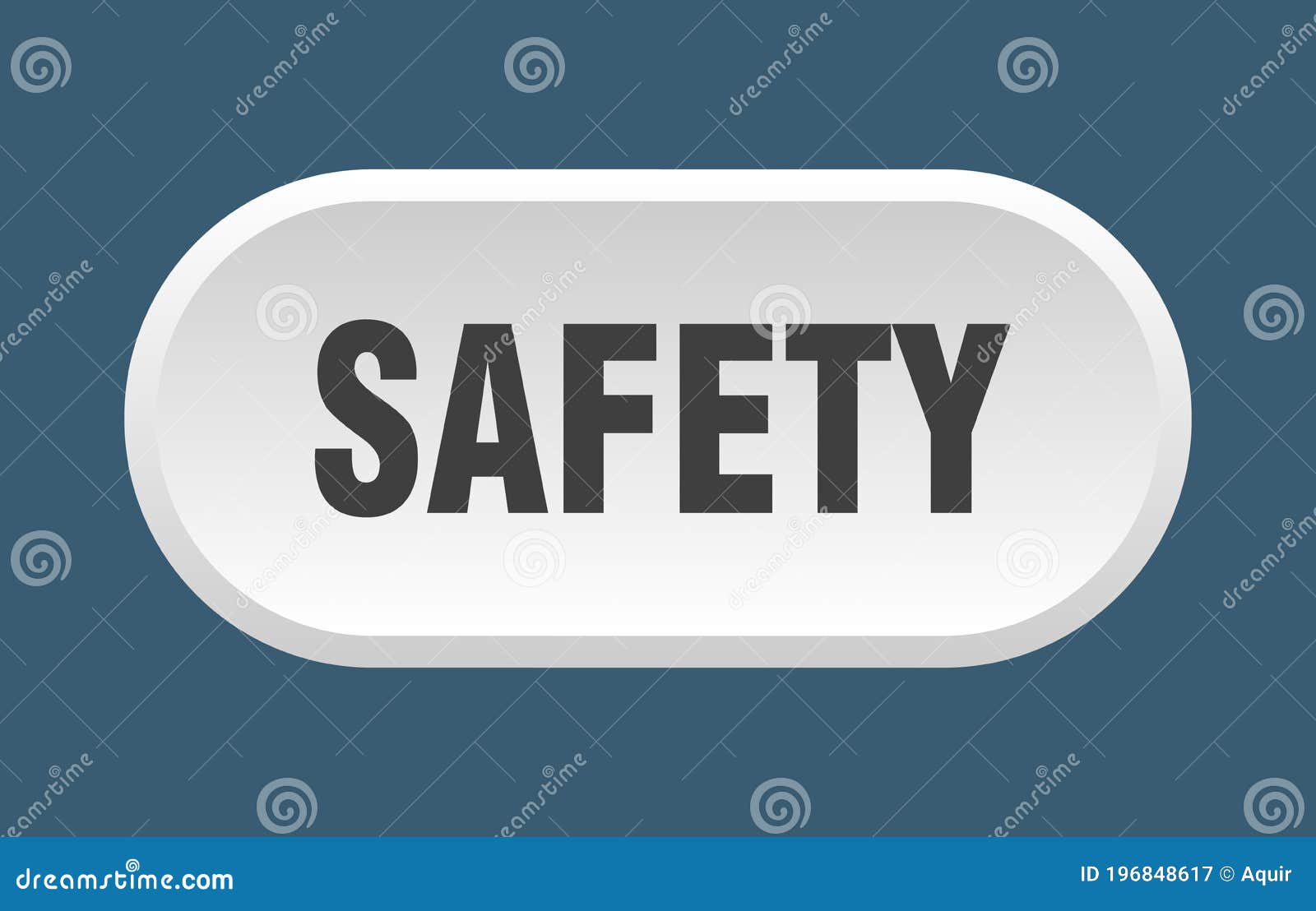 Safety button stock vector. Illustration of vector, notice - 196848617