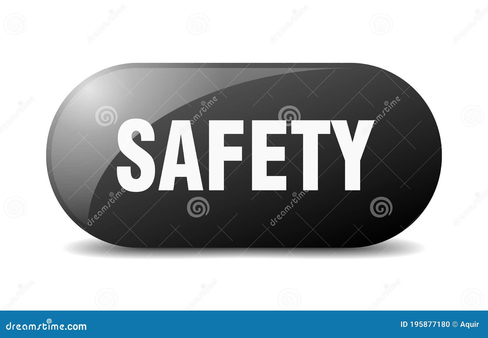 Safety Button. Safety Sign. Key. Push Button Stock Vector ...