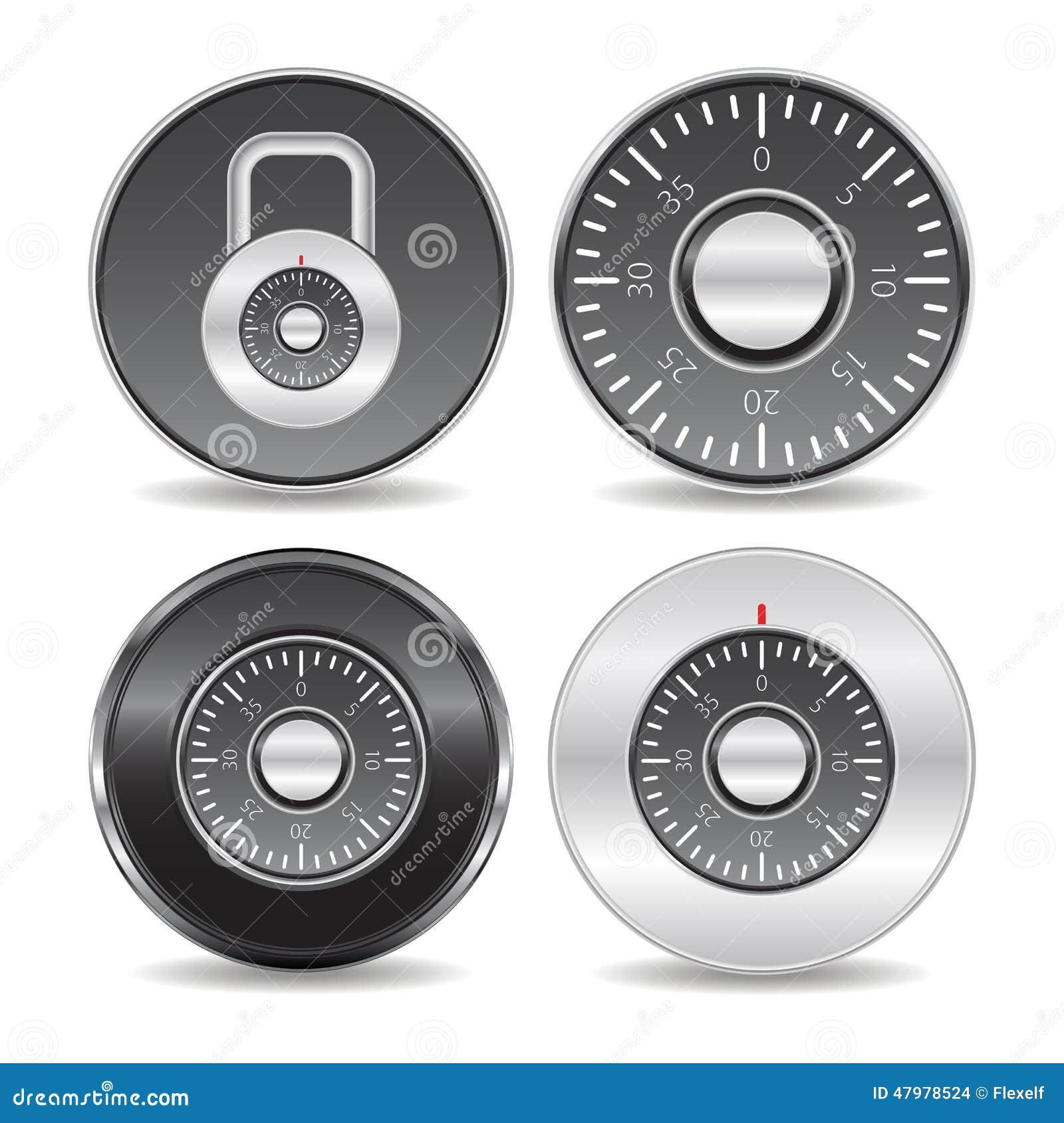 Safety button stock vector. Illustration of black, metal - 47978524