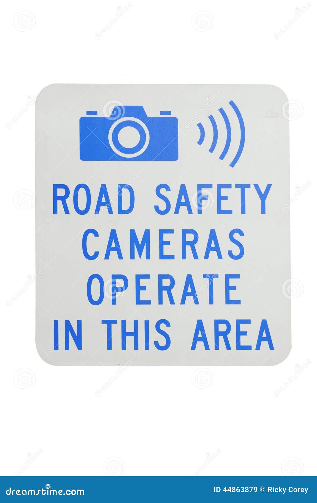 Safety Camera Sign stock image. Image of isolated, camera - 44863879