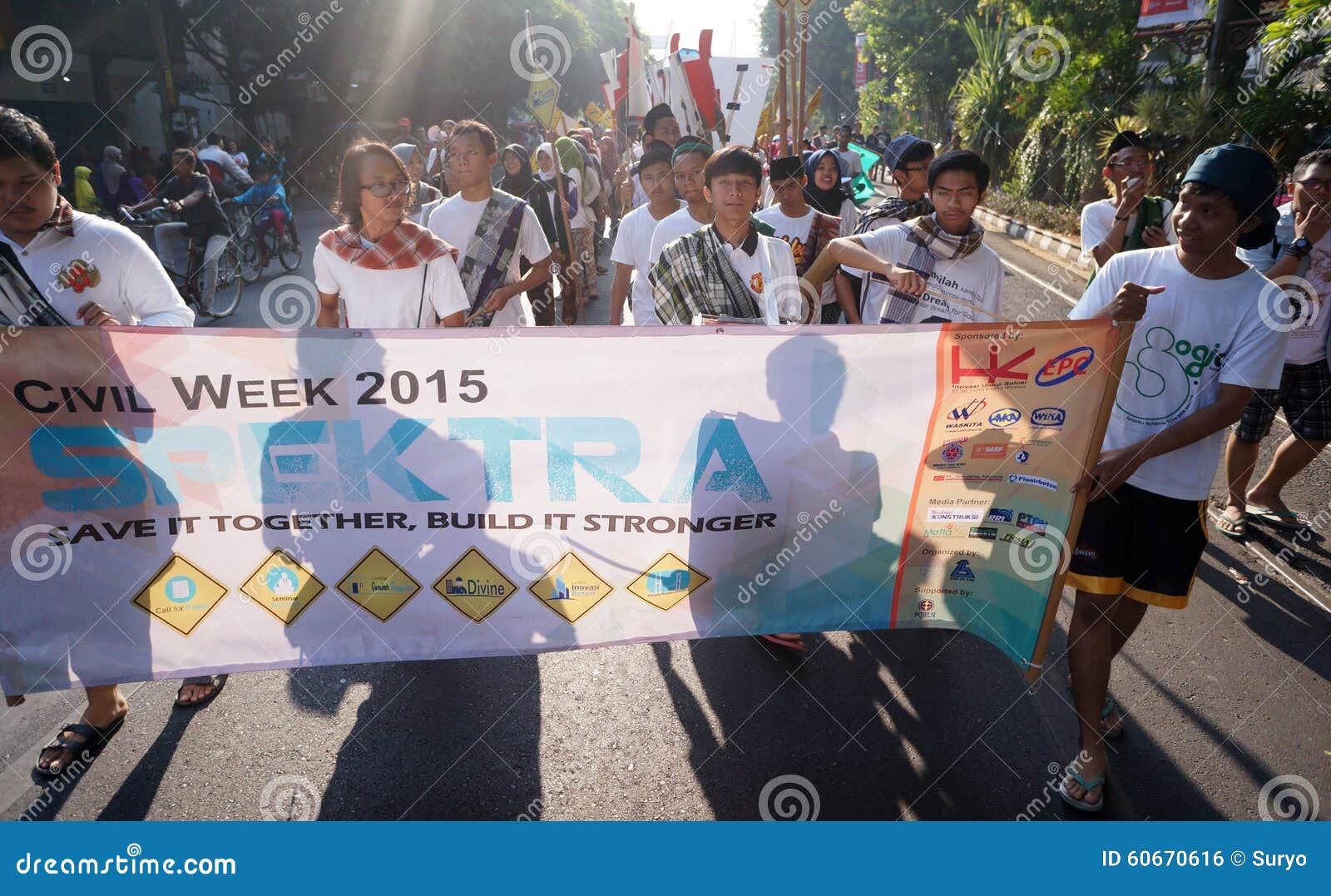 Safety campaign editorial photo. Image of students, indonesia - 60670616