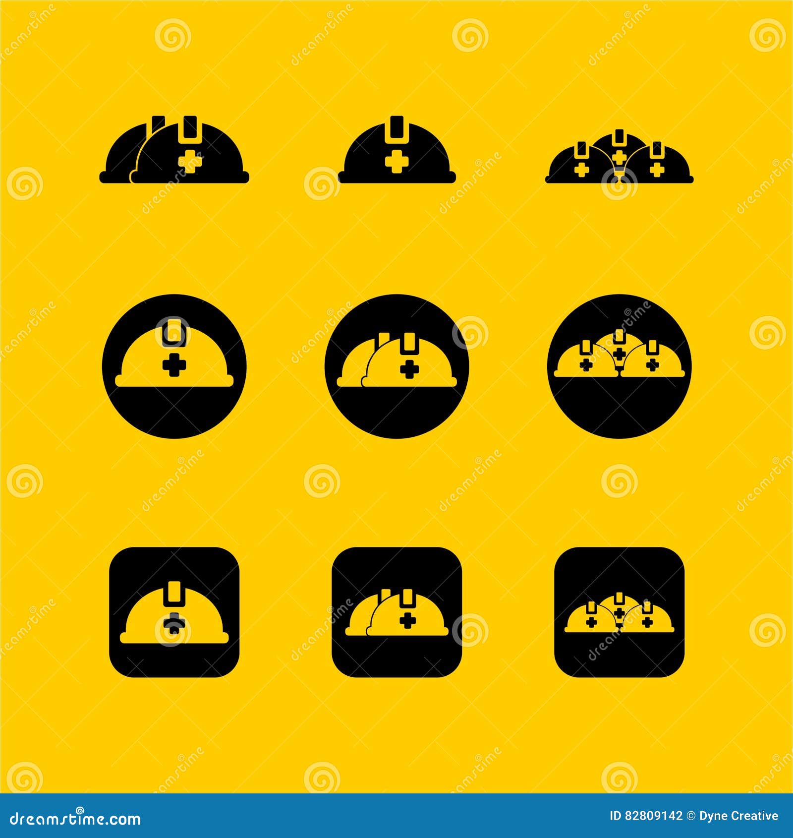 Safety Cap Flat Design, Web Icon Flat Design Stock Illustration ...