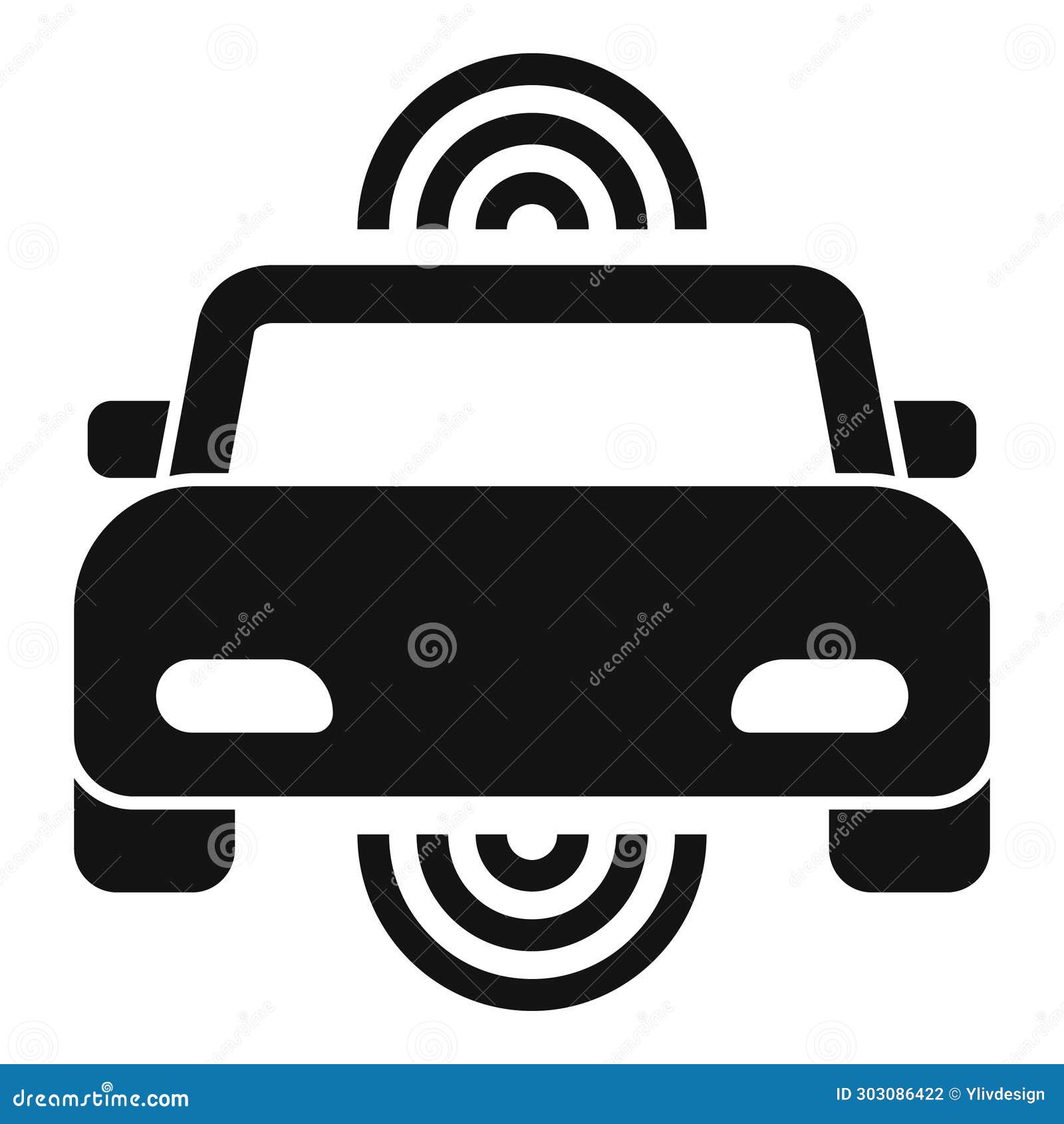 Safety Car Control Icon Simple Vector. Auto Alert Stock Illustration ...
