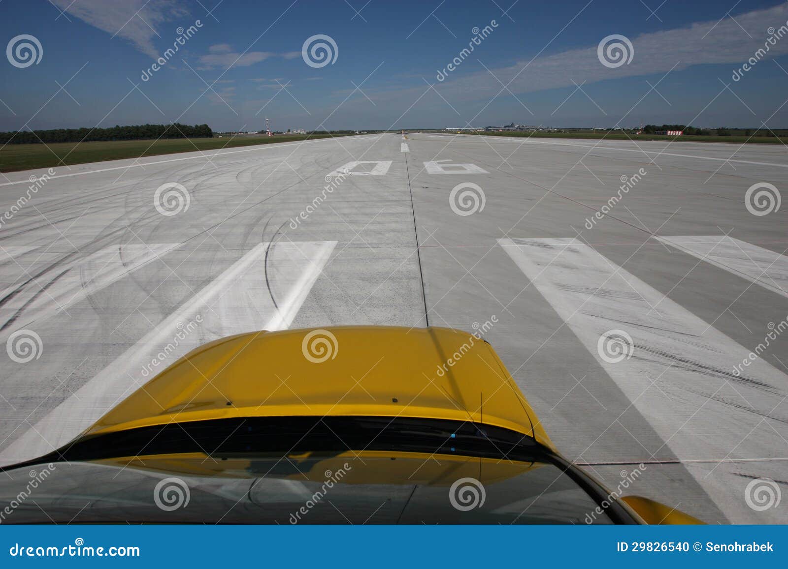 Runway stock photo. Image of white, view, aviation, airport - 29826540