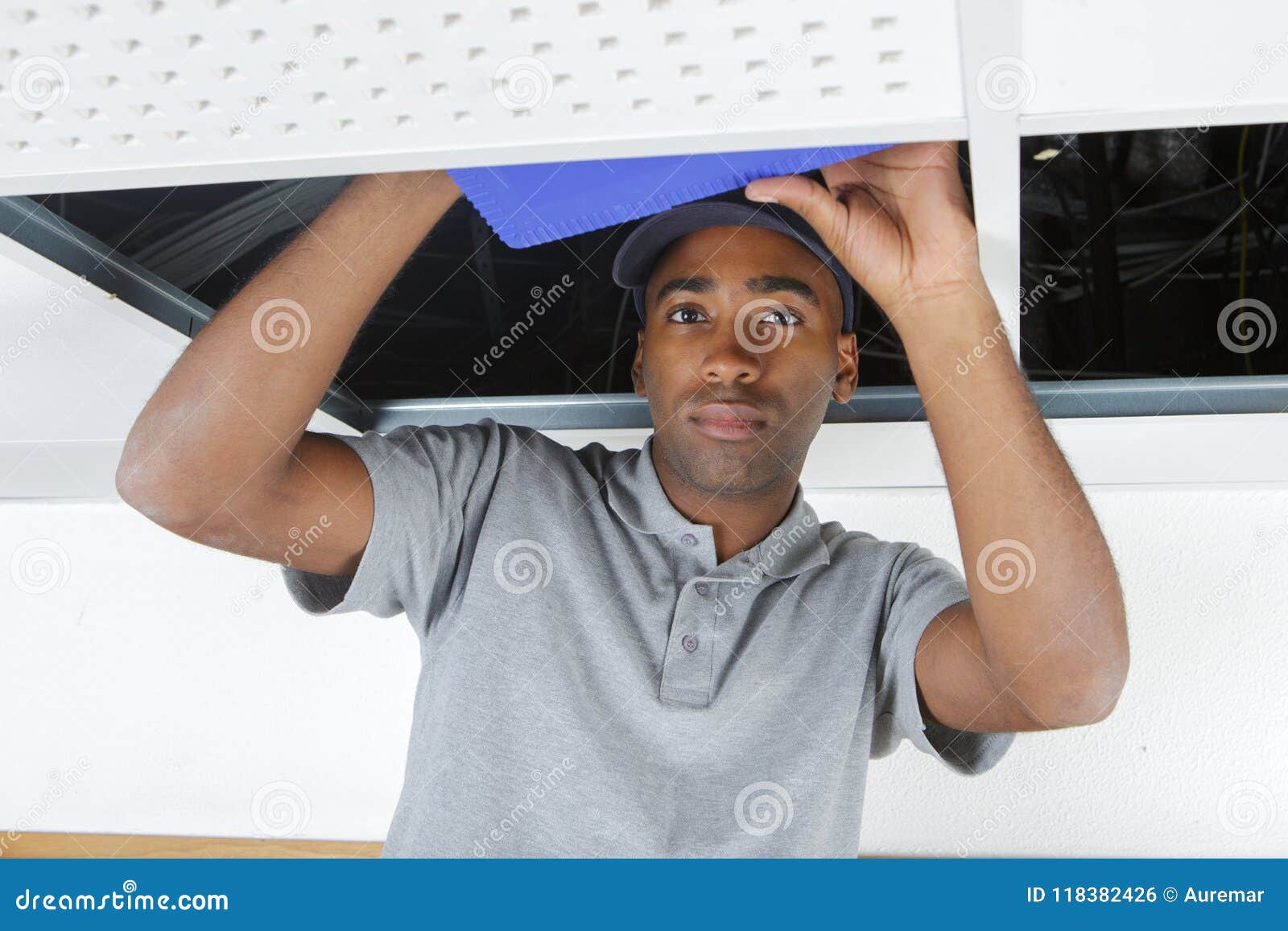 Safety of the ceiling stock photo. Image of maintenance - 118382426