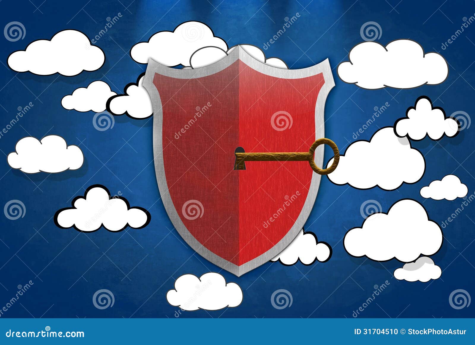 Shield With Signal Circles Icon. Protection Sign, Firewall Security ...