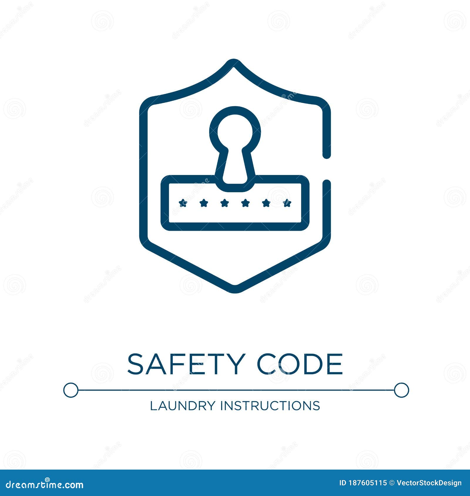 Safety Code Icon. Linear Vector Illustration from Safety Collection ...