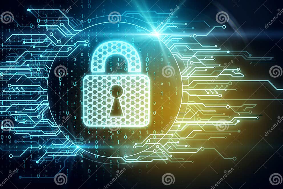 Safety and Computing Concept Stock Illustration - Illustration of ...