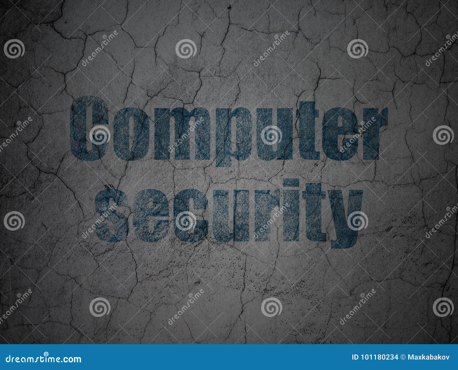Safety Concept: Computer Security on Grunge Wall Background Stock ...