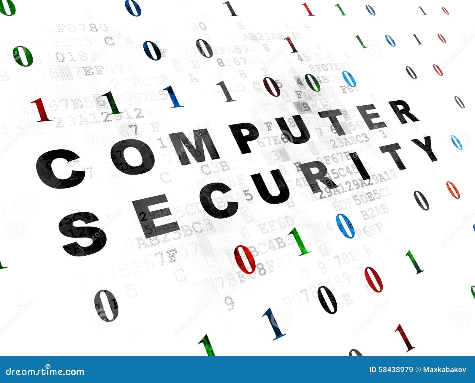 Safety Concept: Computer Security on Digital Stock Illustration ...